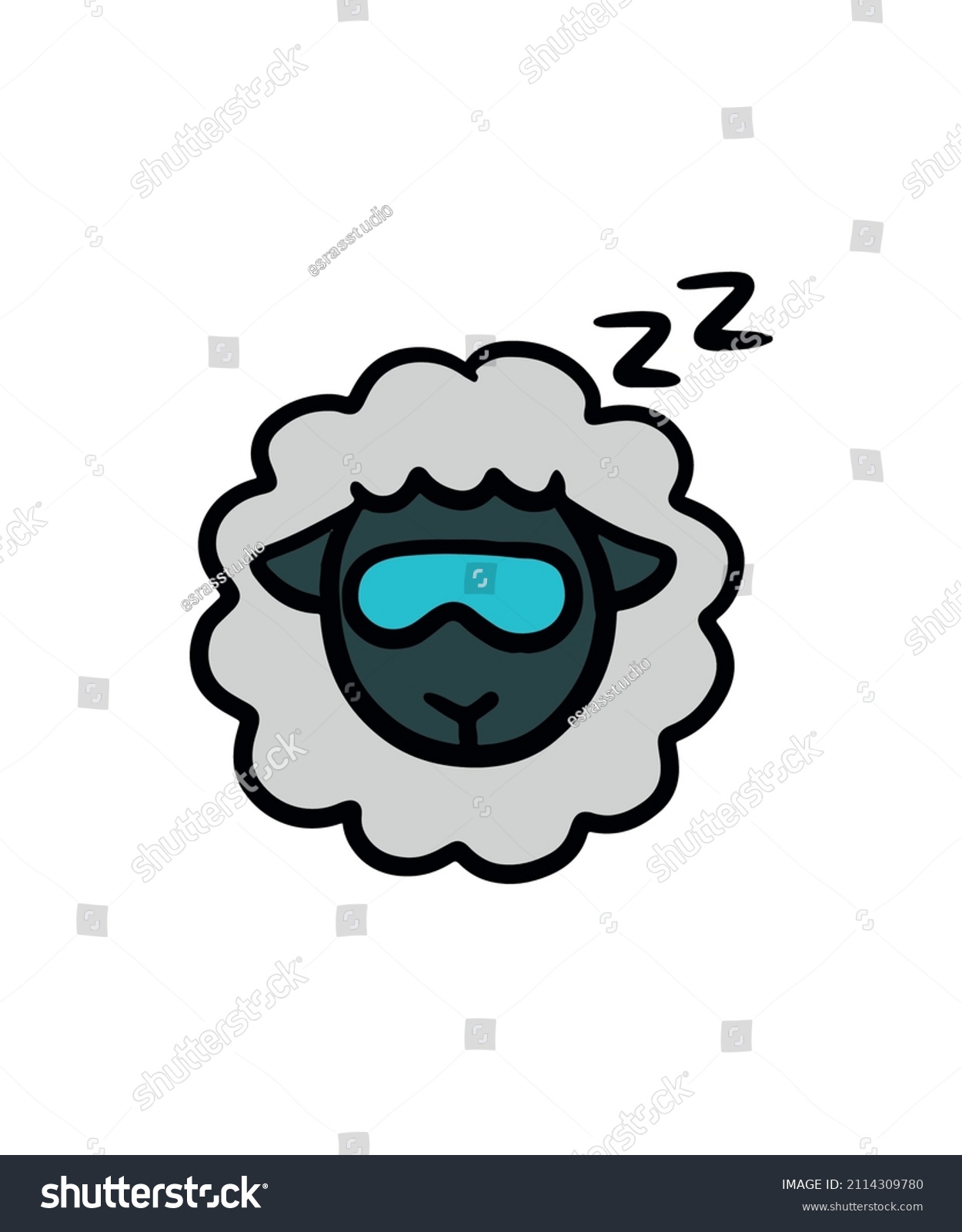 Cute Simple Sleep Vector Drawings Stock Vector (Royalty Free ...