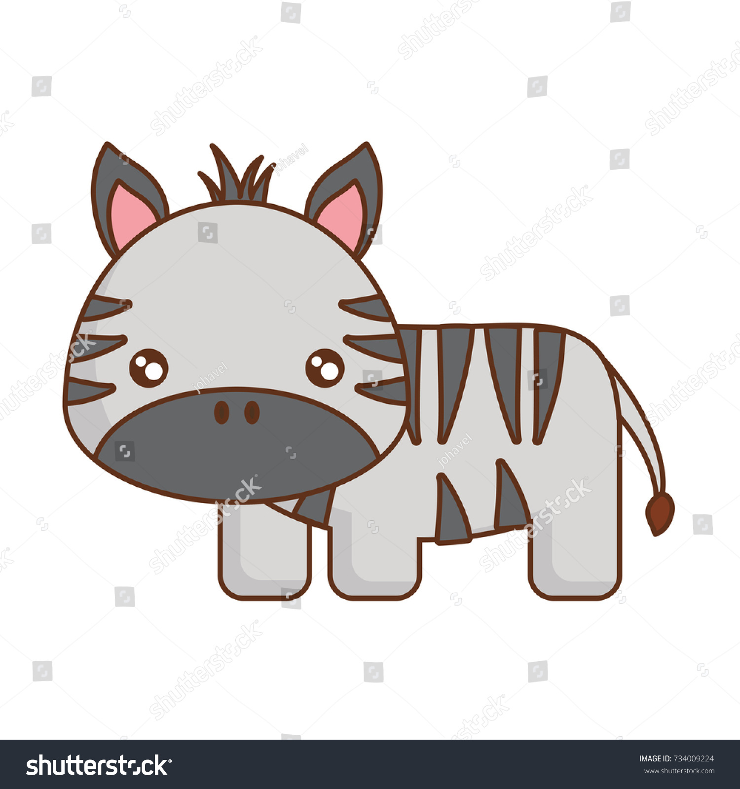 Cute Animals Design Stock Vector (Royalty Free) 734009224 | Shutterstock
