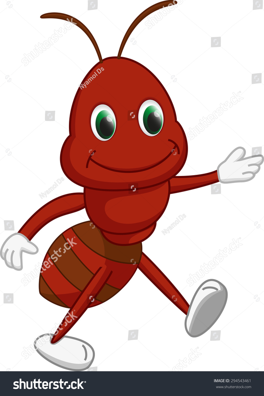 Cute Ant Cartoon Stock Vector (Royalty Free) 294543461 | Shutterstock
