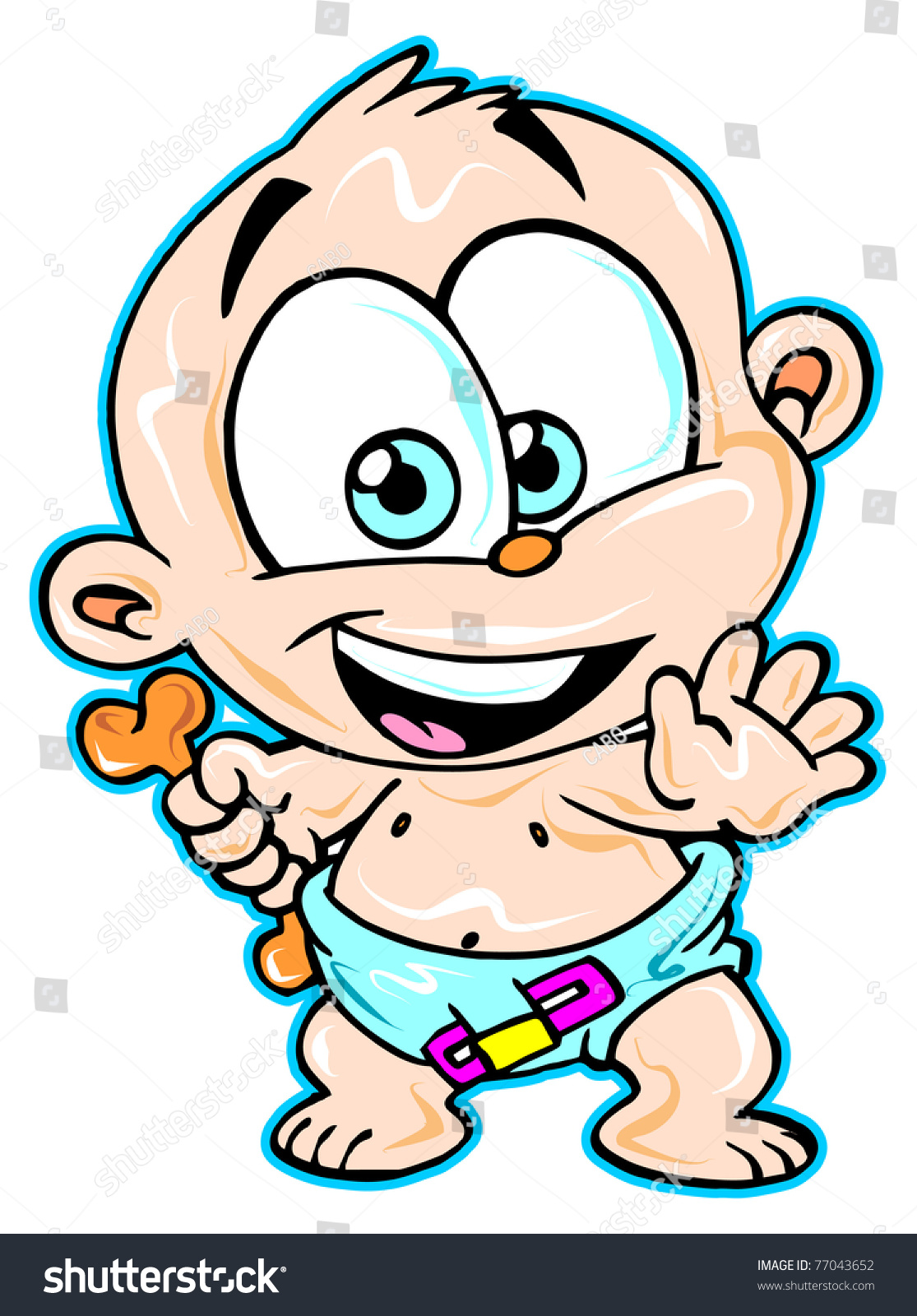 Cute Baby Boy Stock Vector (Royalty Free) 77043652 | Shutterstock