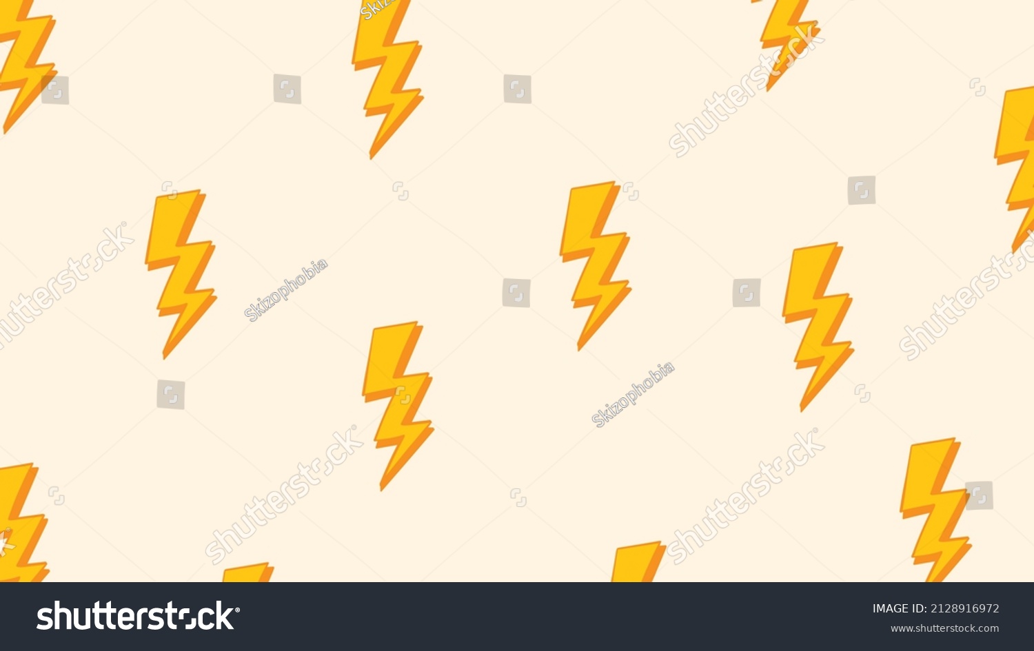 Cute Background Lightning Free Vector Stock Vector (Royalty Free ...