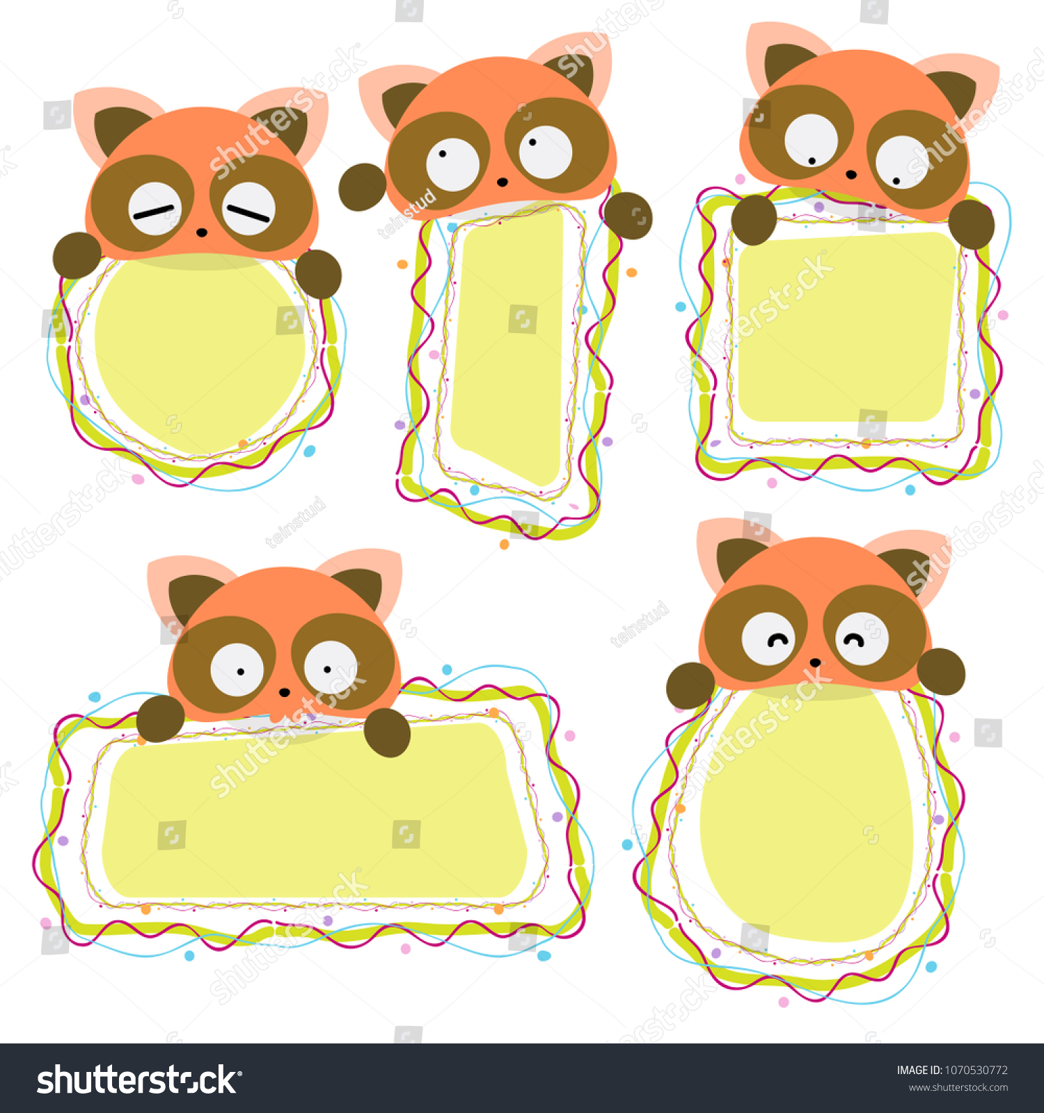 Cute Banner Design Stock Vector (Royalty Free) 1070530772