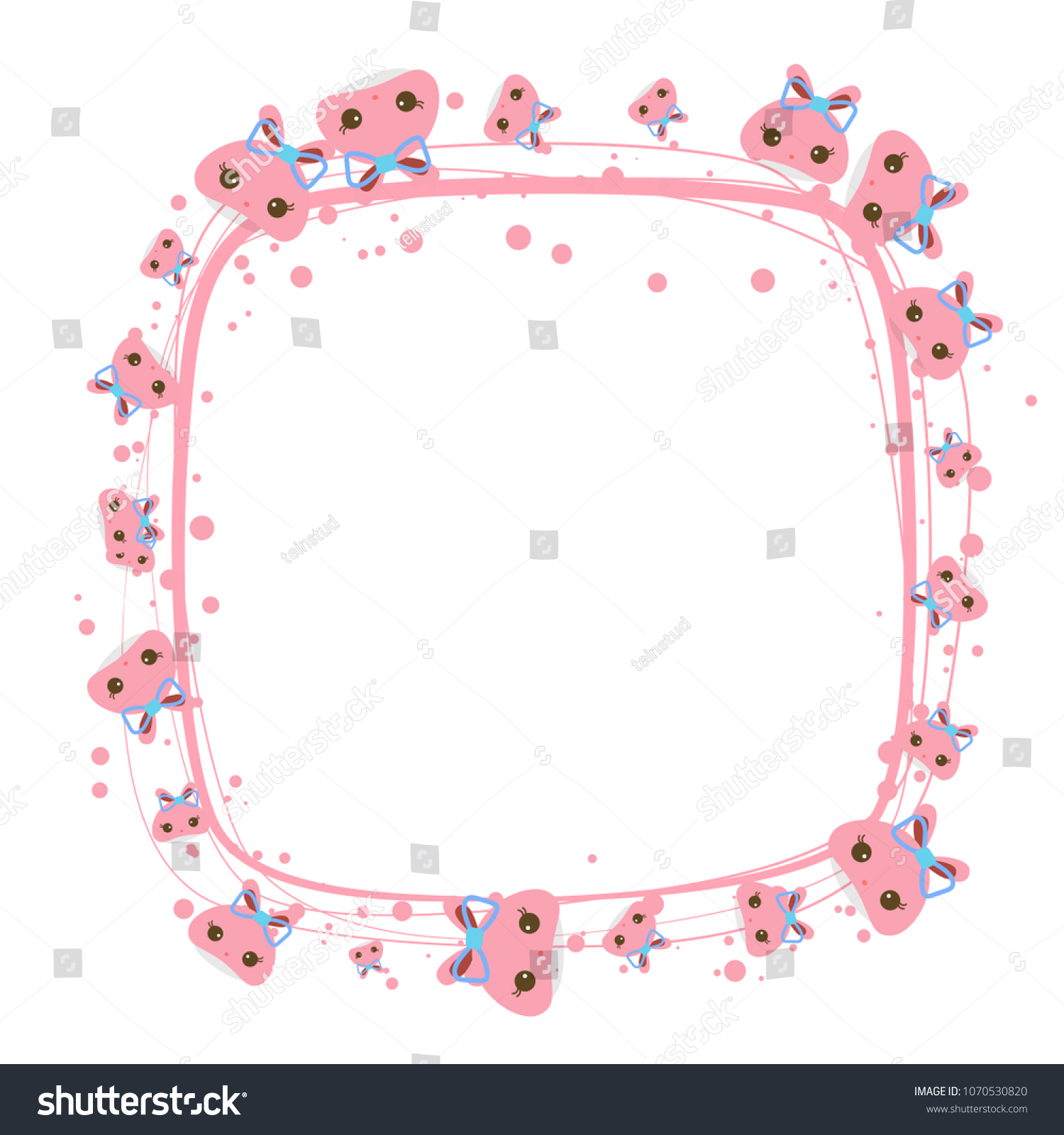 Cute Banner Design Stock Vector (Royalty Free) 1070530820 | Shutterstock