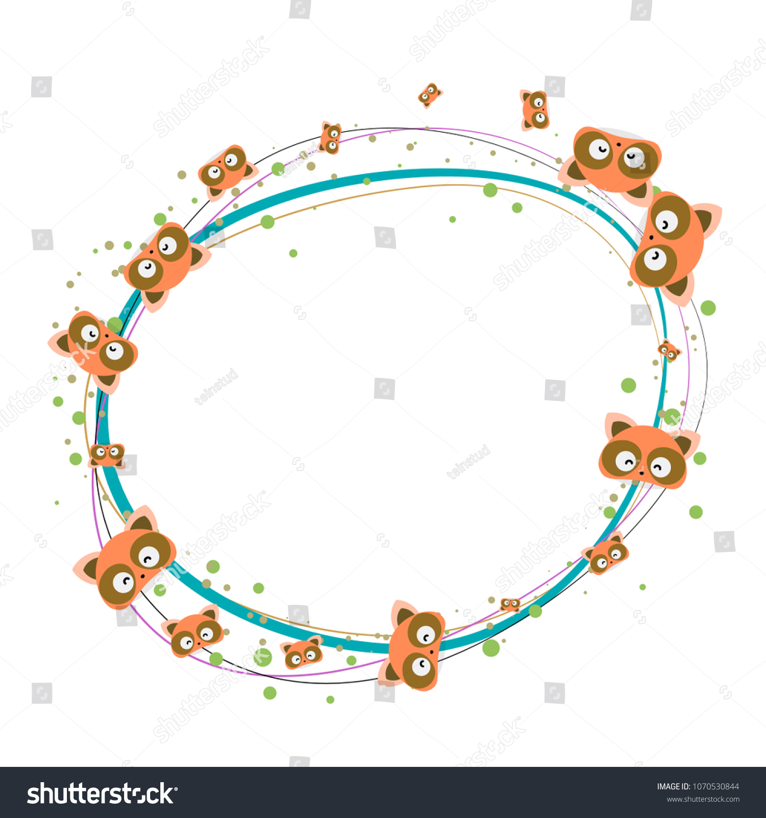 Cute Banner Design Stock Vector (Royalty Free) 1070530844