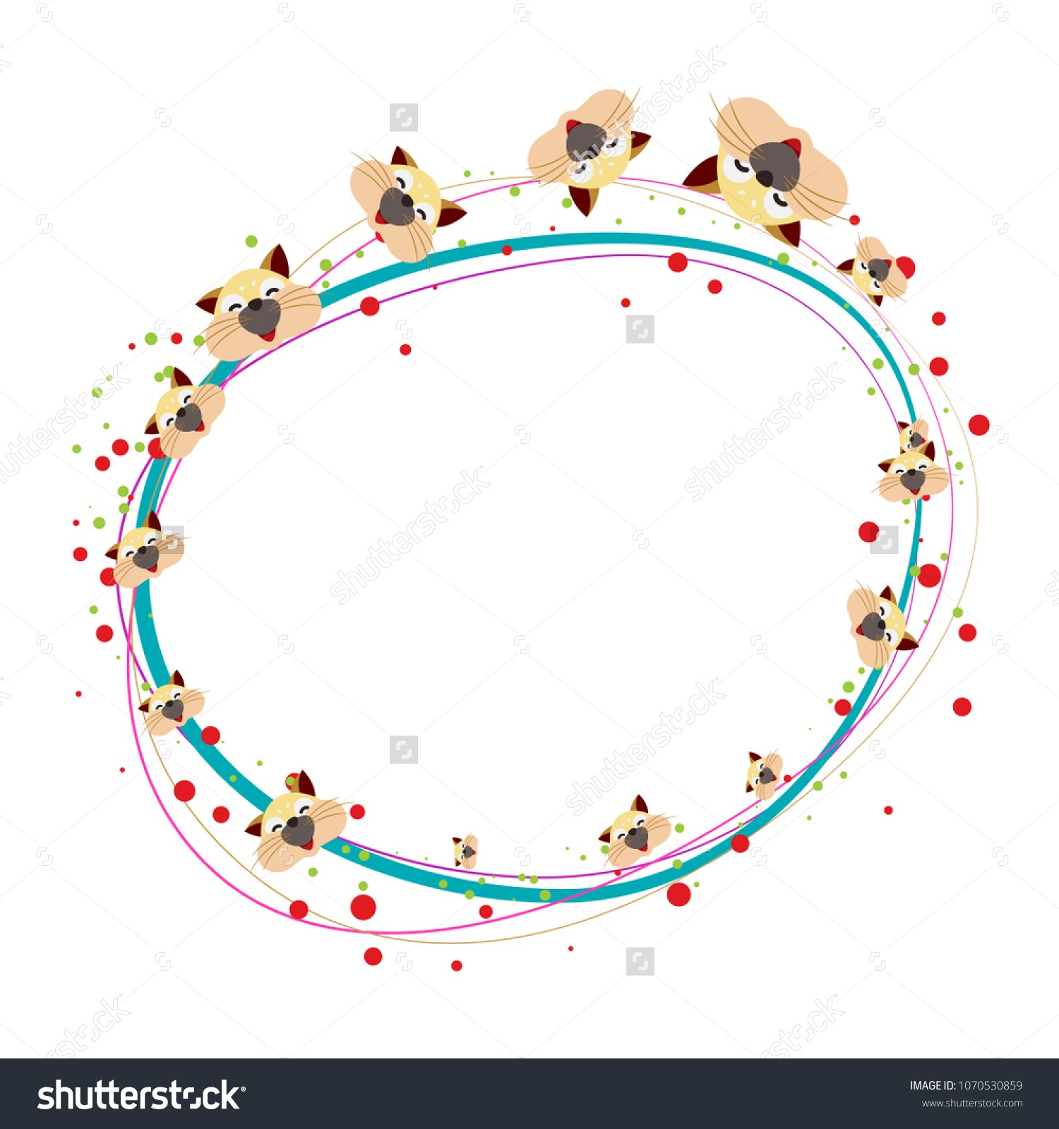 Cute Banner Design Stock Vector (Royalty Free) 1070530859