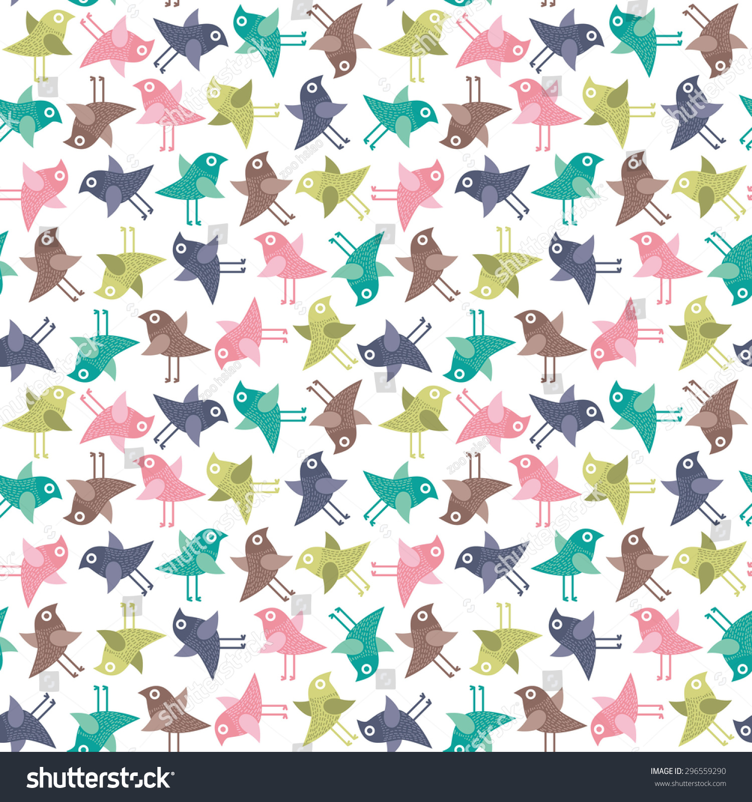 Cute Birdbackground Illustration Vector Stock Vector (Royalty Free ...