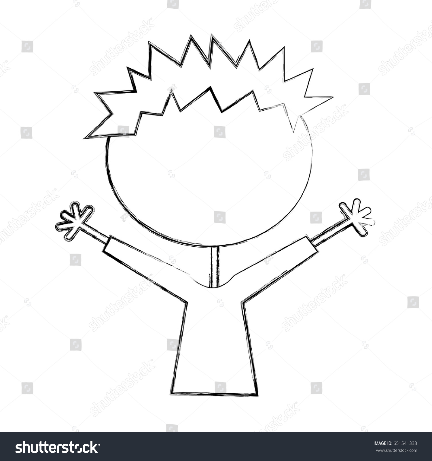 Cute Boy Drawing Icon Stock Vector (Royalty Free) 651541333 | Shutterstock