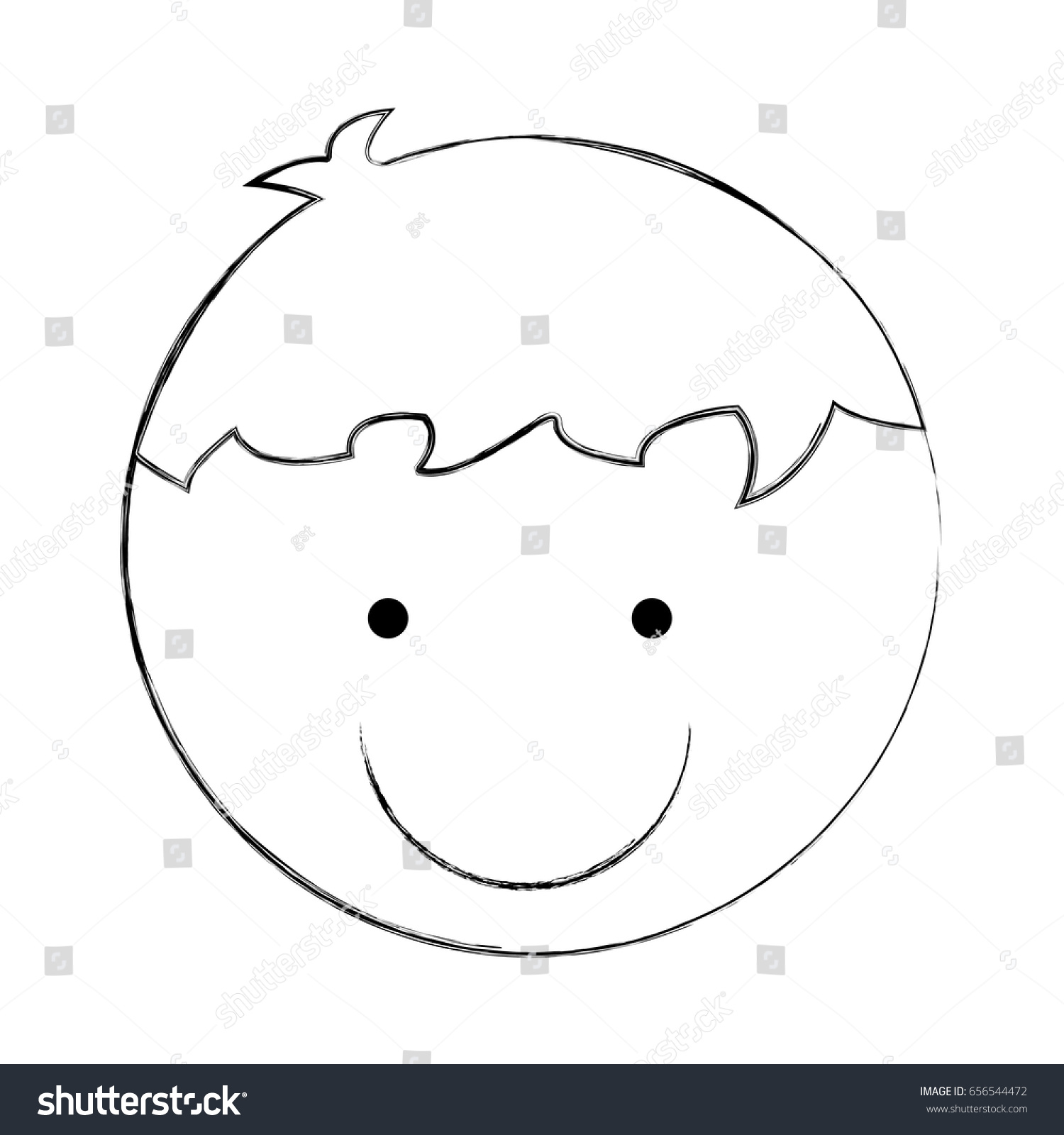 Cute Boy Drawing Icon Stock Vector (Royalty Free) 656544472 | Shutterstock