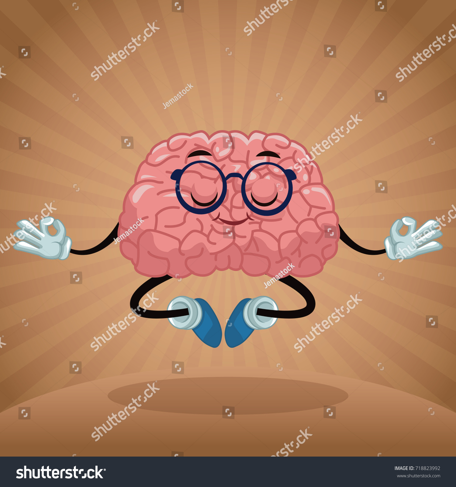 Cute Brain Cartoon: Vector có sẵn (miễn phí bản quyền) 718823992 ...