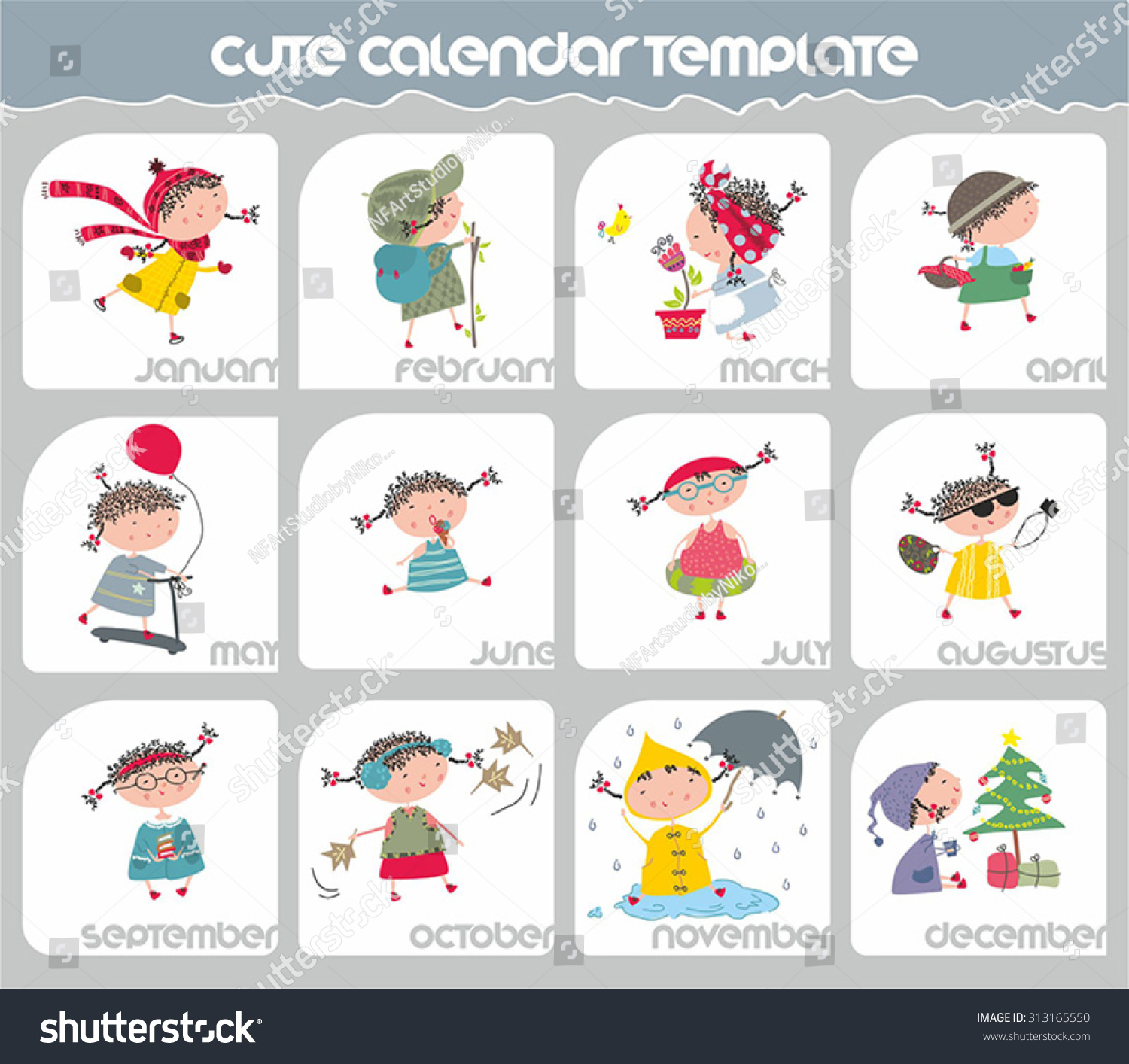 18,931 Cartoon days of the week Images, Stock Photos & Vectors ...