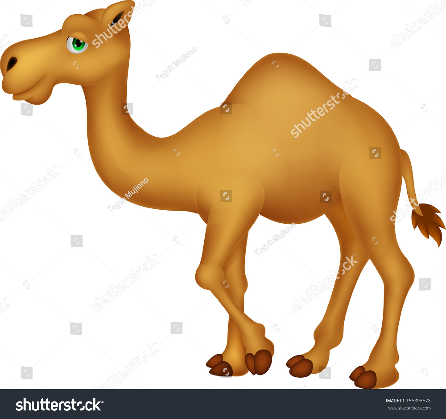 Cute Camel Cartoon Stock Vector (Royalty Free) 156398678