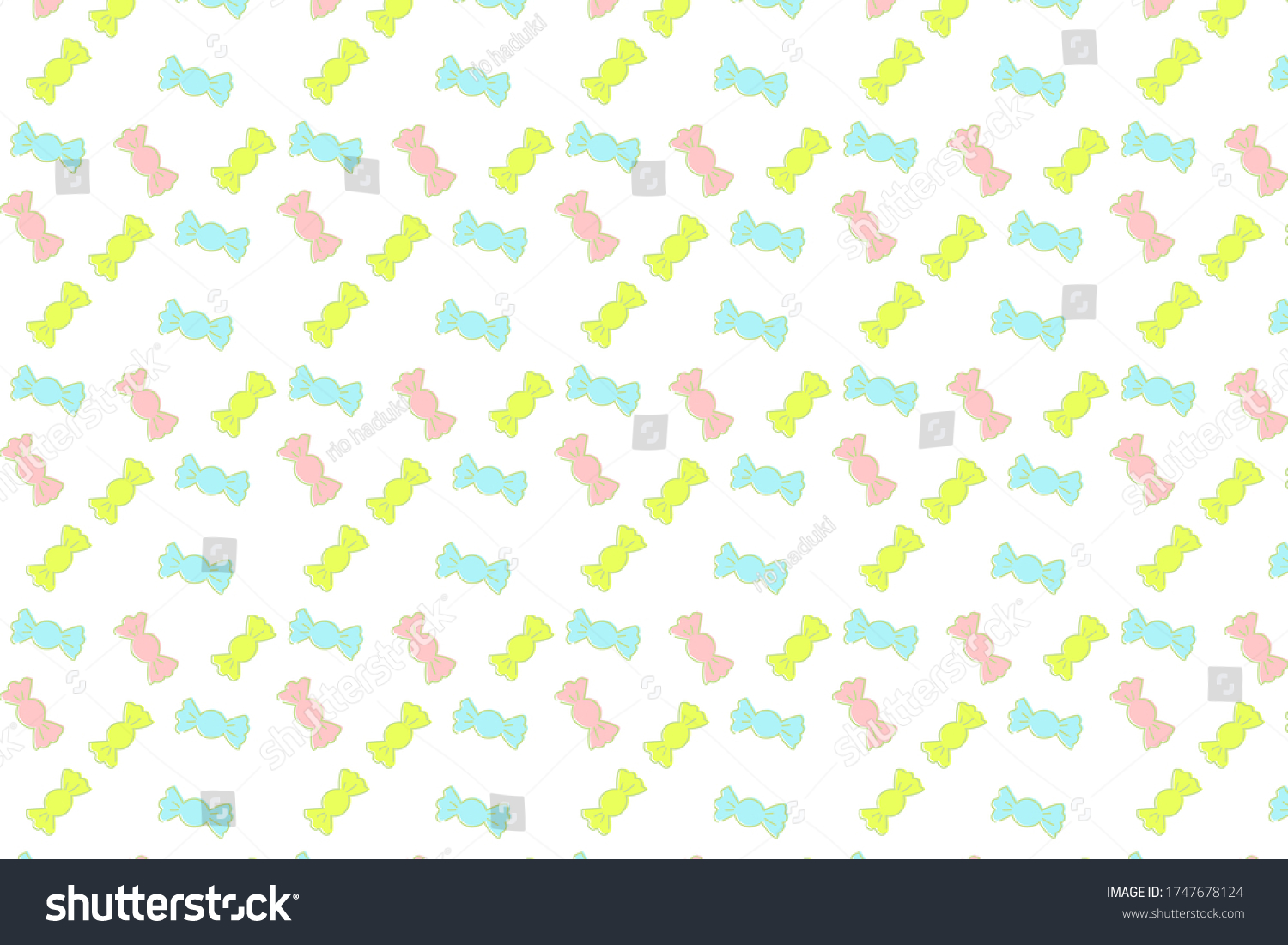 Cute Candy Pattern Wallpaper Illustration Stock Vector (Royalty Free ...