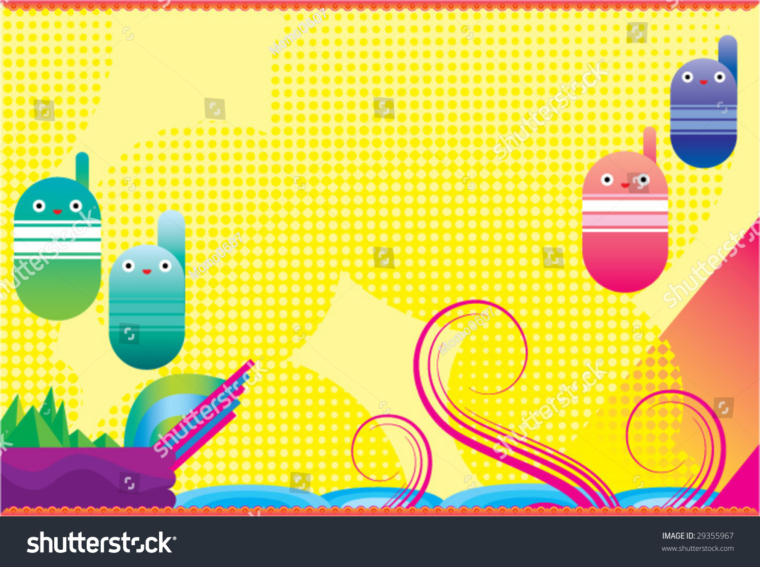 Cute Capsule Cartoon Stock Vector (Royalty Free) 29355967 | Shutterstock