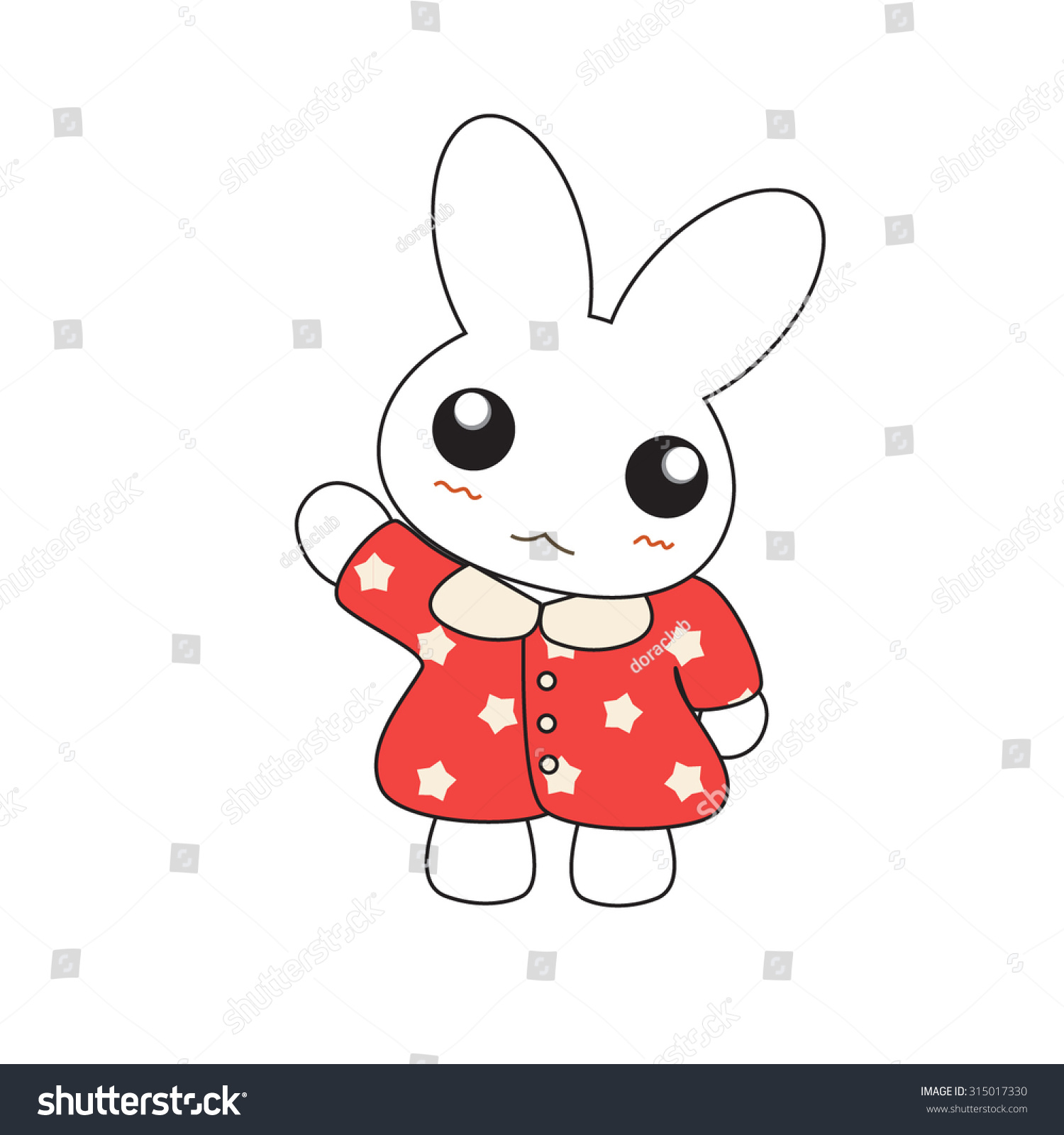Cute Cartoon Bunny Girl Pretty Pink Vector Có Sẵn Miễn Phí Bản Quyền 315017330 Shutterstock