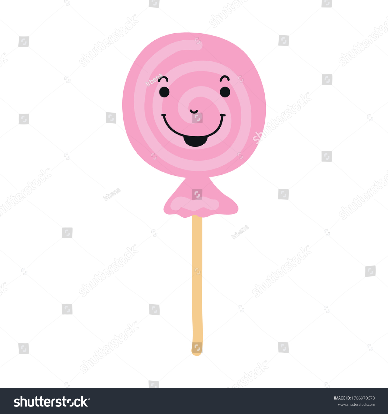 Cute Cartoon Candy Vector Illustration Stock Vector (Royalty Free ...
