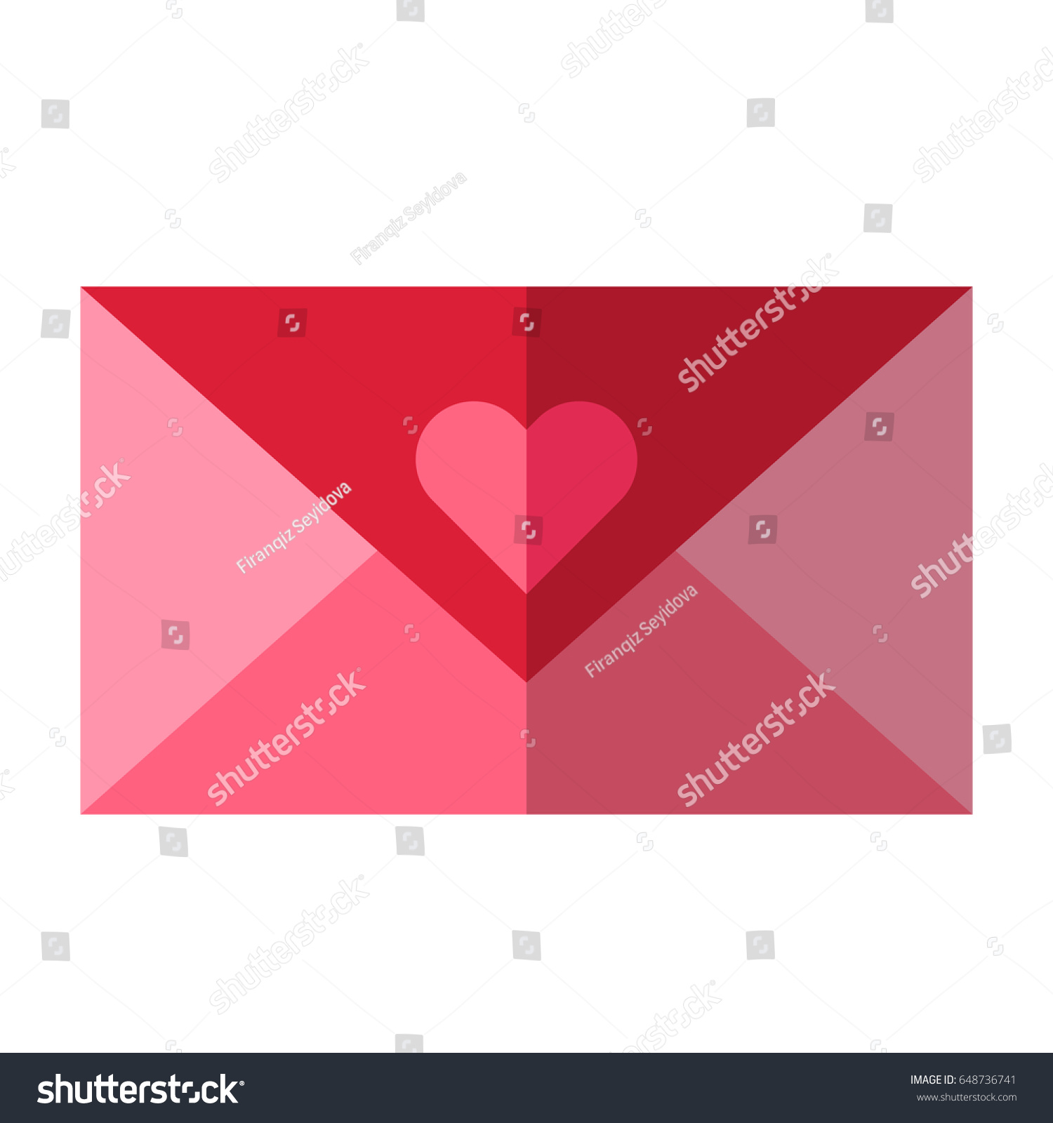 Cute Cartoon Envelope Icon Vector Illustration Stock Vector (Royalty ...