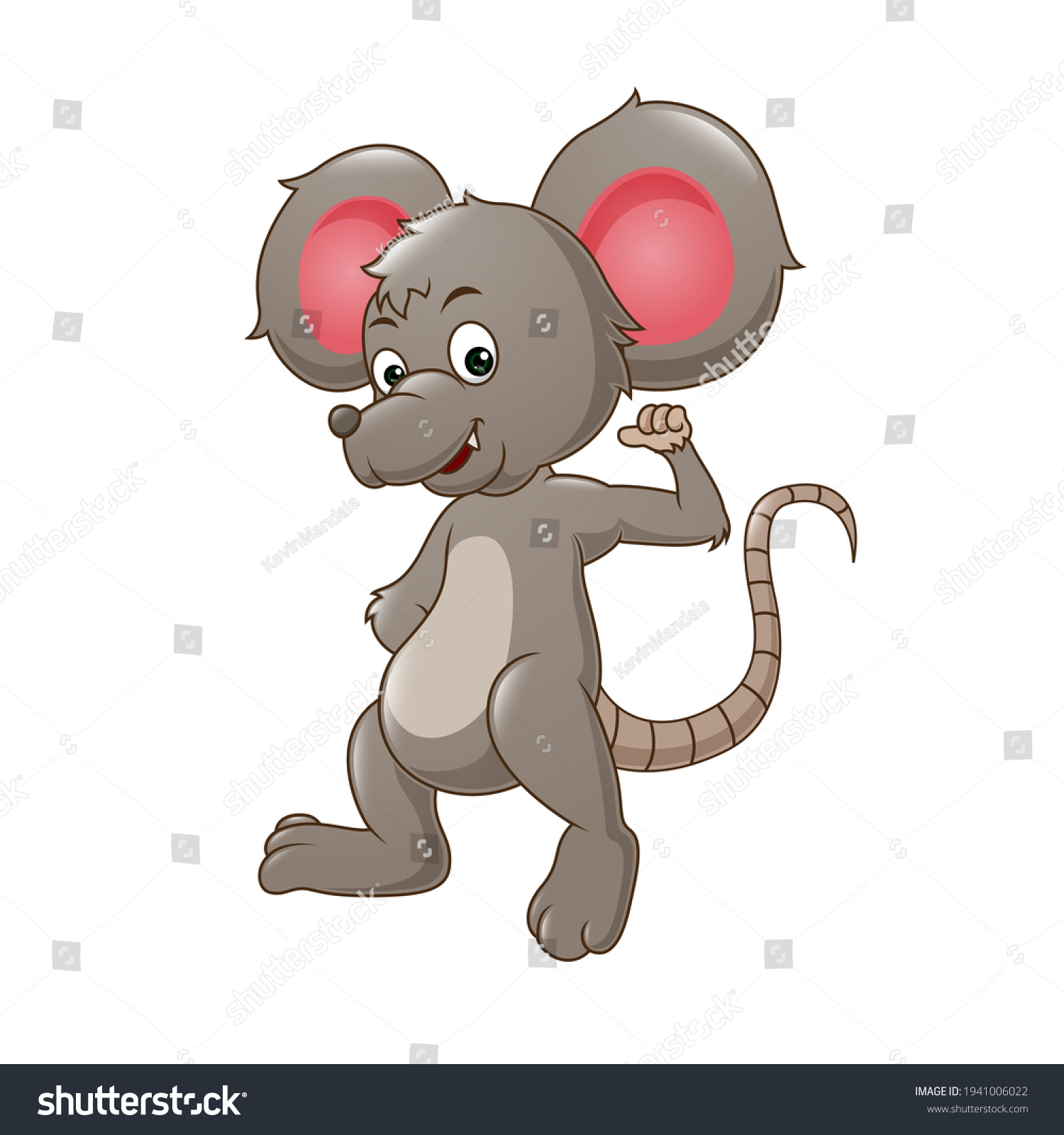 Cute Cartoon Mouse Vector Illustration Stock Vector (Royalty Free ...