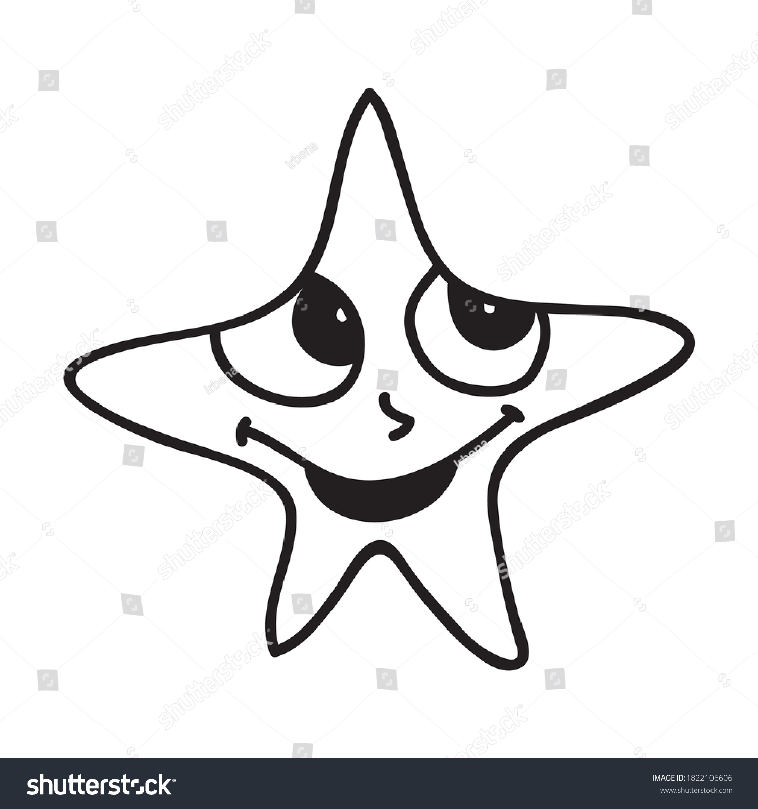 Cute Cartoon Star Vector Illustration: เวกเตอร์สต็อก (ปลอดค่าลิขสิทธิ์ ...