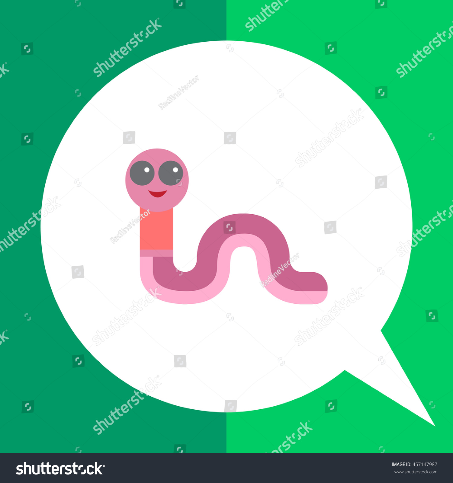 Cute Cartoon Worm Icon: เวกเตอร์สต็อก (ปลอดค่าลิขสิทธิ์) 457147987 ...