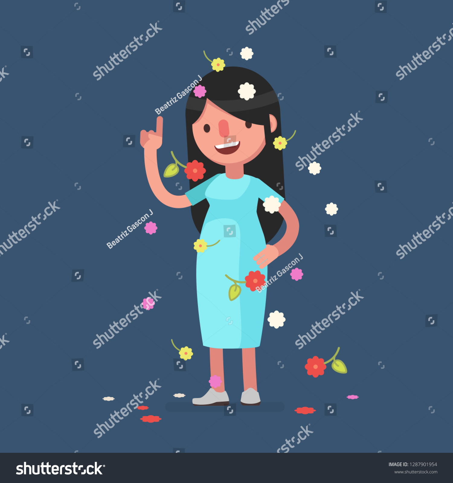 Cute Characters Celebrating Vector Illustration Stock Vector (Royalty ...