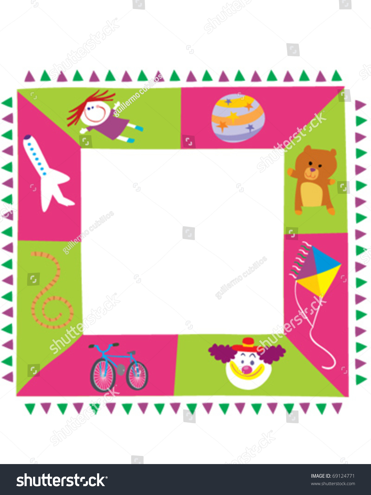 Cute Children Frame Design 스톡 벡터(로열티 프리) 69124771 | Shutterstock