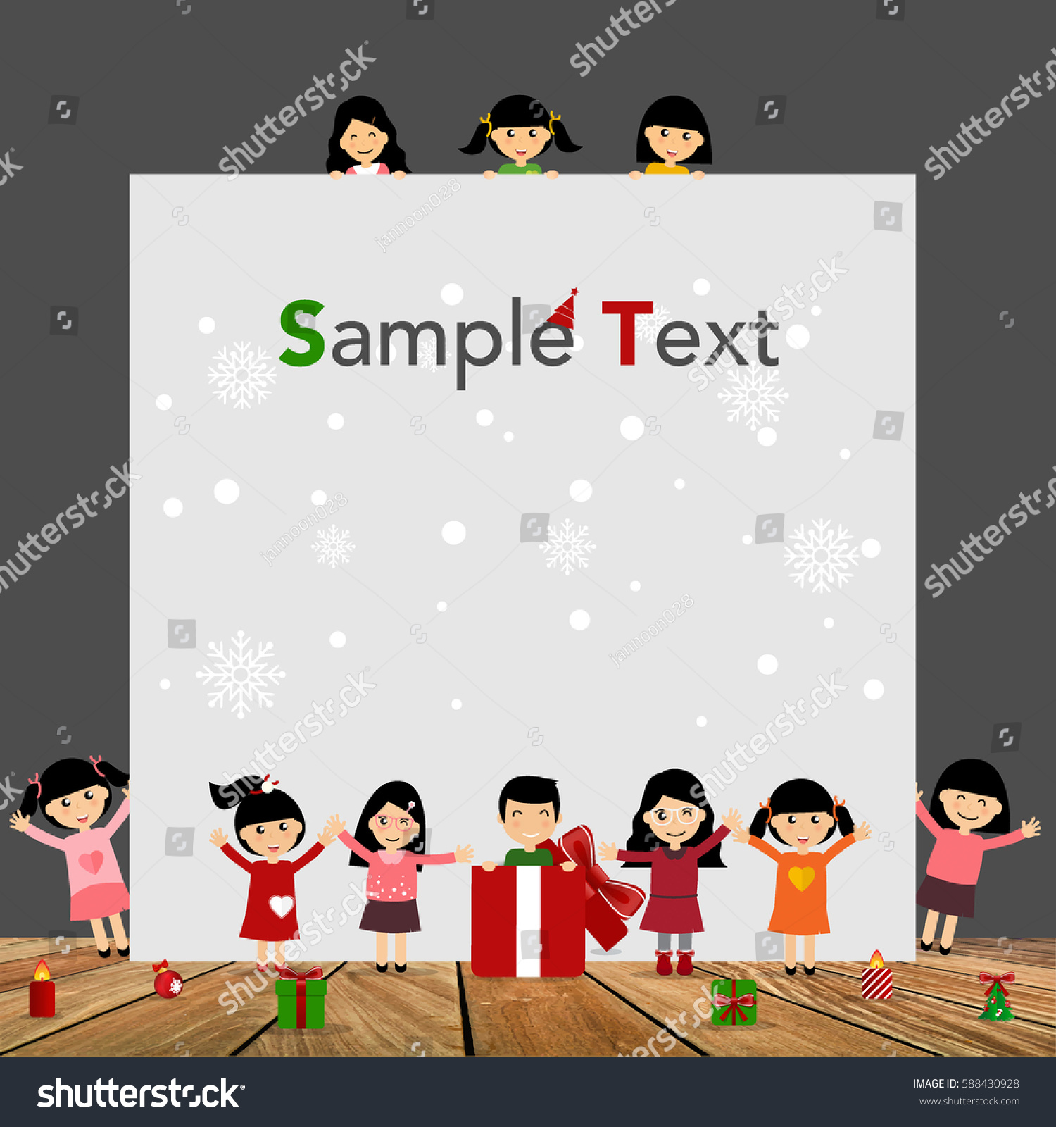 Cute Children Vector Illustration: เวกเตอร์สต็อก (ปลอดค่าลิขสิทธิ์ ...