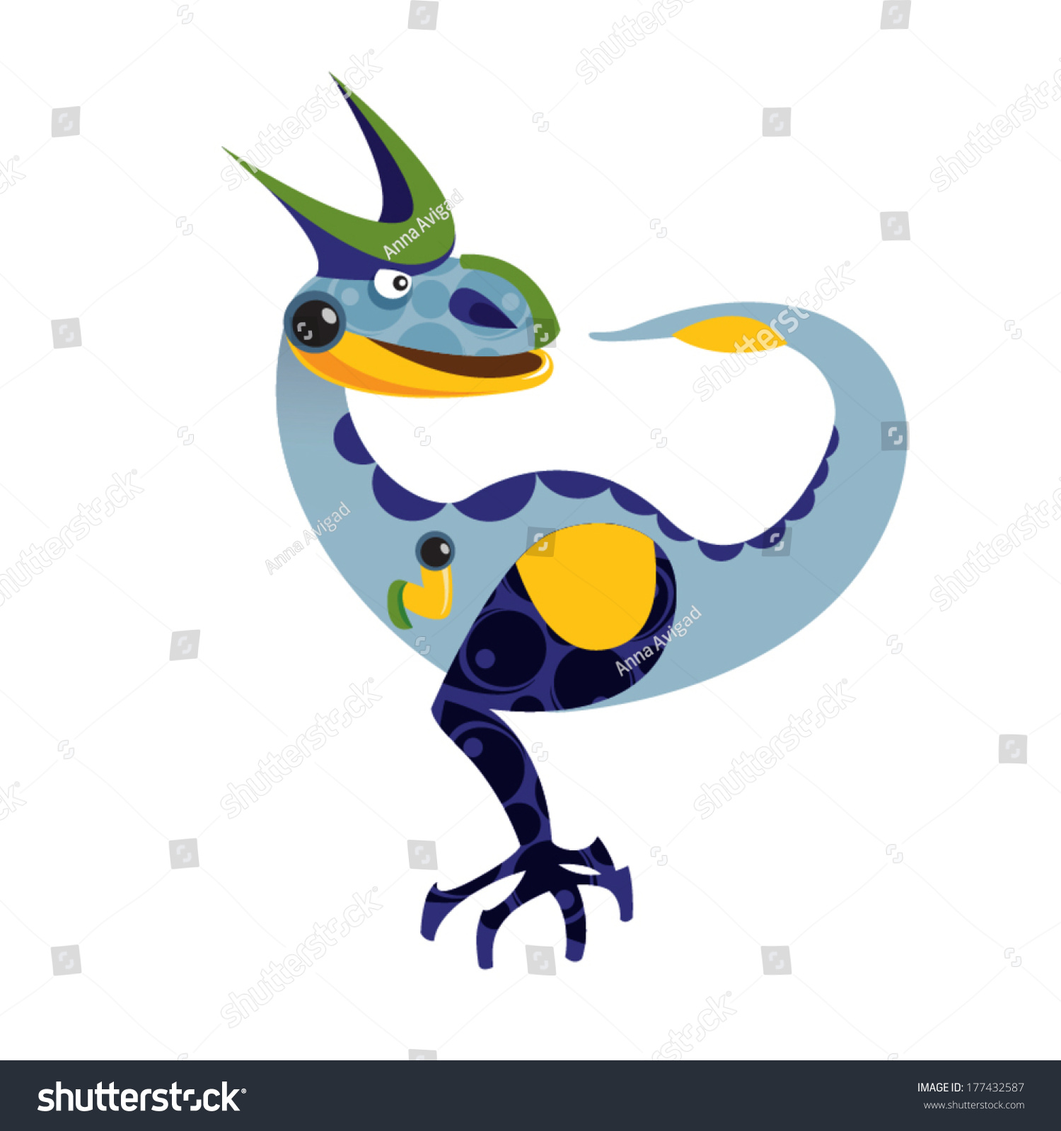 Cute Colorful Robot Dinosaur Isolated Vector Stock Vector (Royalty Free ...