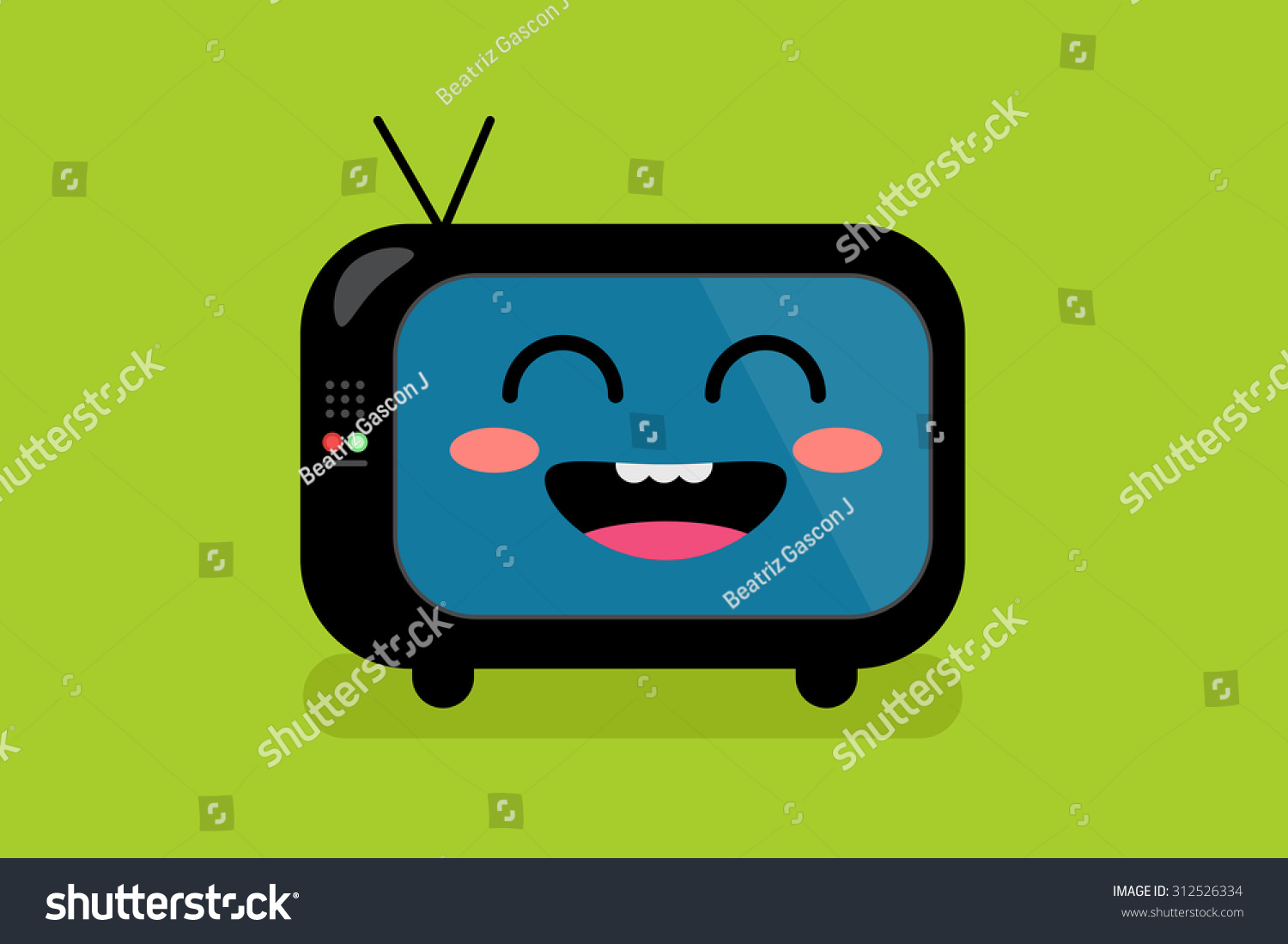 Cute Device Television Stock Vector (Royalty Free) 312526334 | Shutterstock