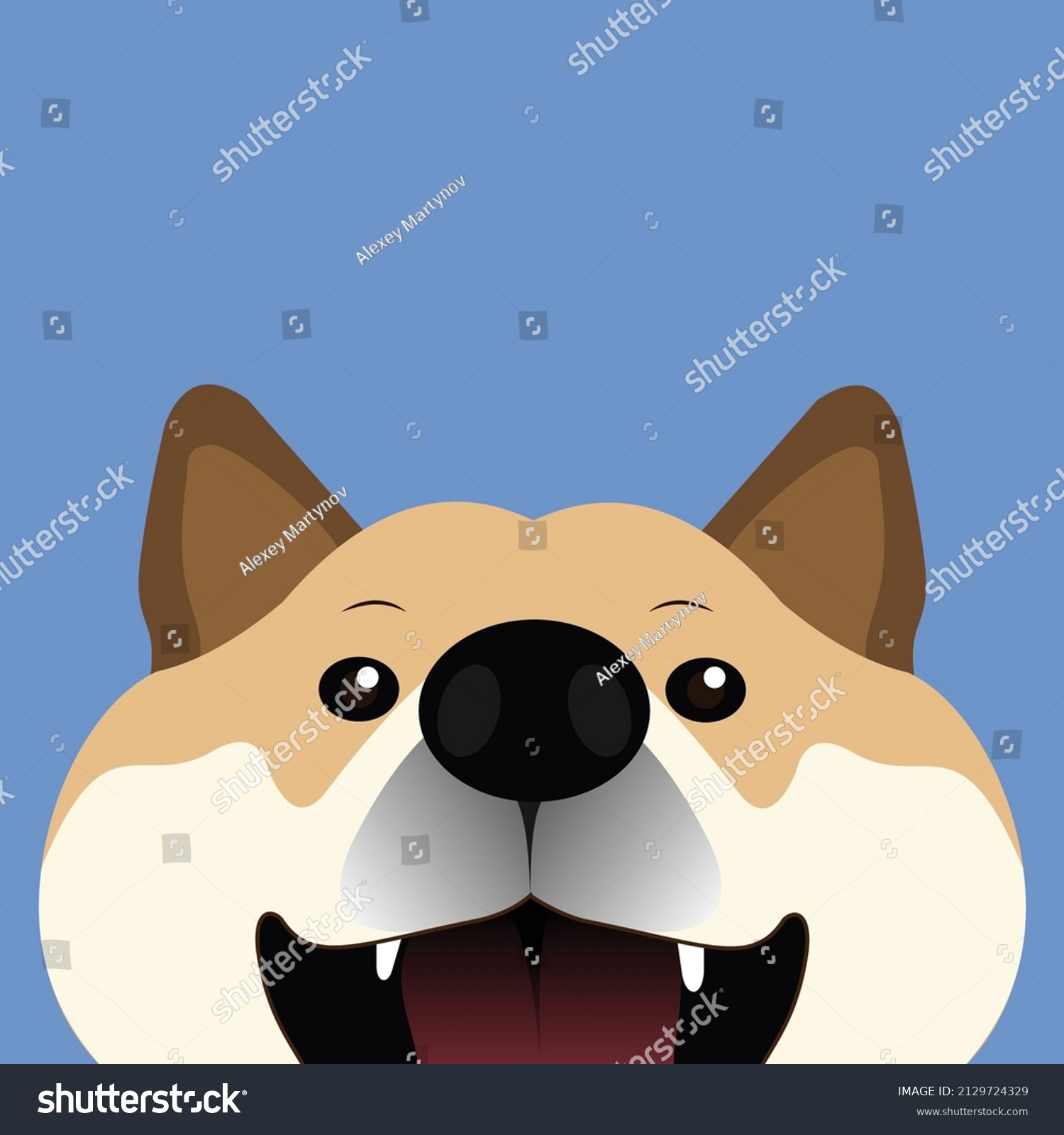Cute Doggo Vector Clip Art Stock Vector (Royalty Free) 2129724329 ...