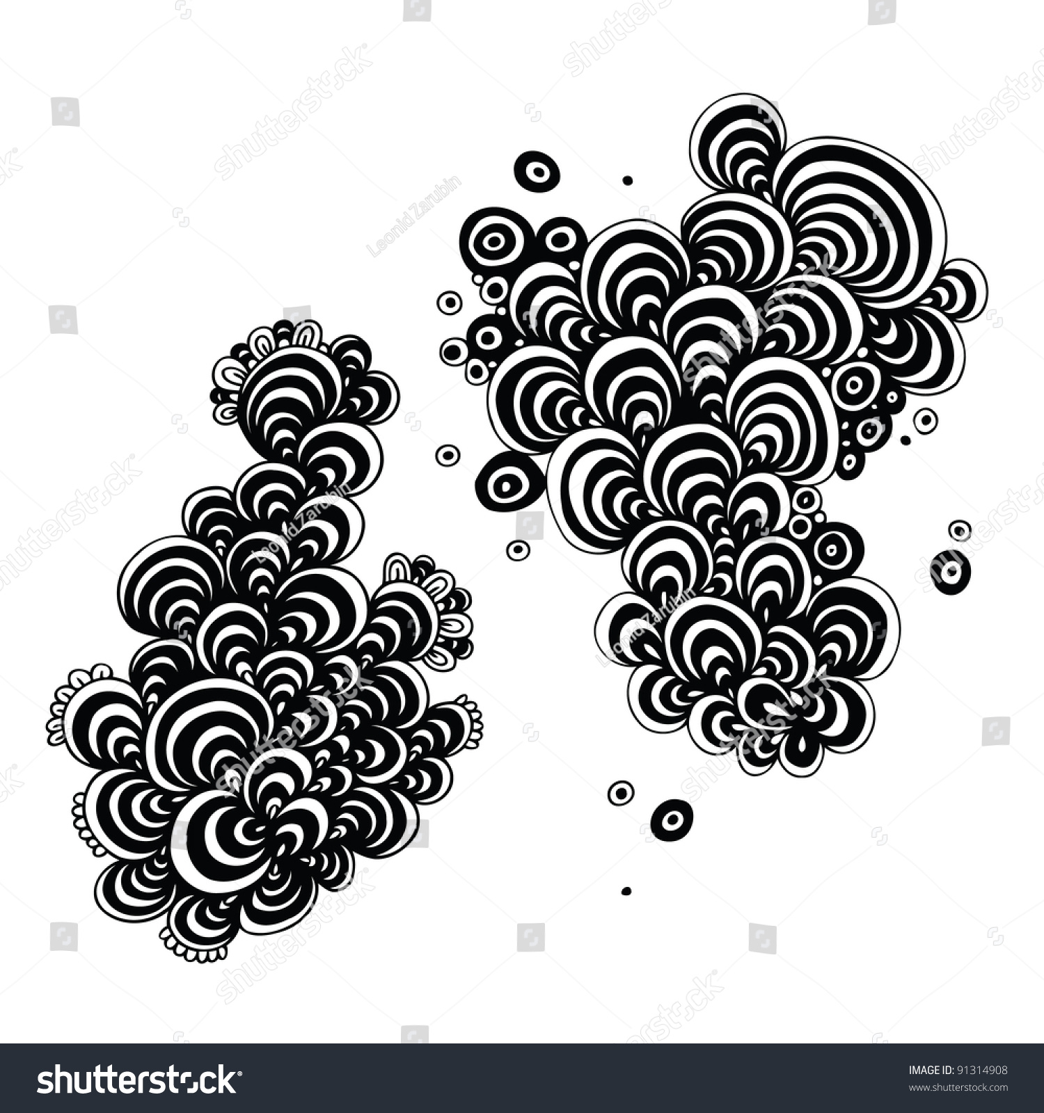 Cute Doodles Stock Vector (Royalty Free) 91314908 | Shutterstock