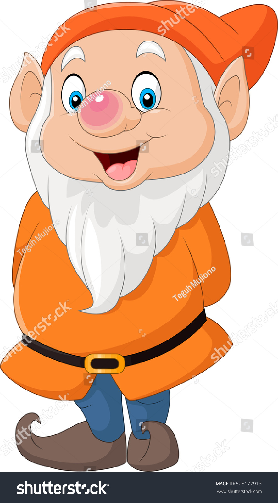 Cute Dwarf Cartoon Stock Vector 528177913 - Shutterstock