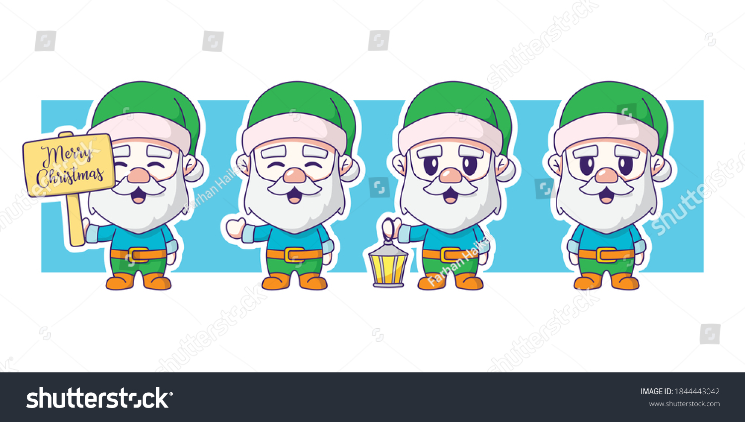 Cute Dwarf Elf Vector Cartoon Character Stock Vector (Royalty Free ...
