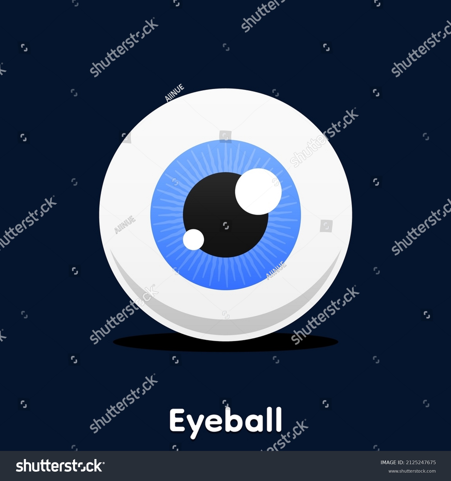 Cute Eyeball Element Vector Illustration Stock Vector (Royalty Free ...