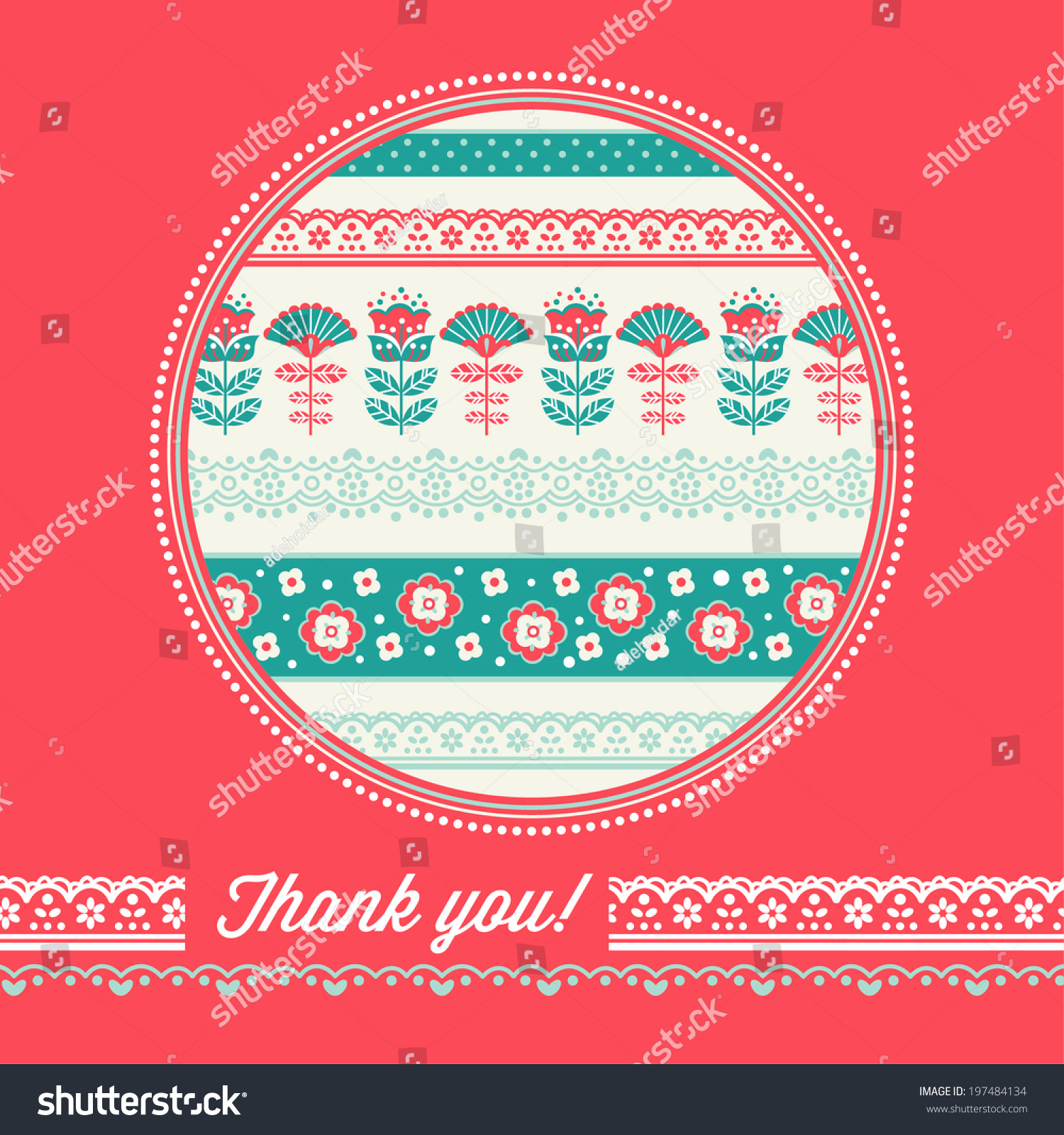 Cute Fabric Card Design: vector de stock (libre de regalías) 197484134 ...