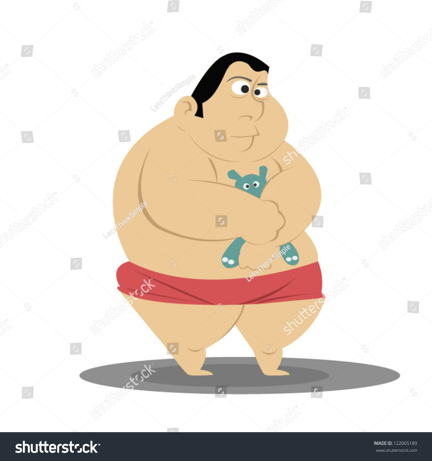 Cute Fat Boy Stock Vector (Royalty Free) 122065189 | Shutterstock