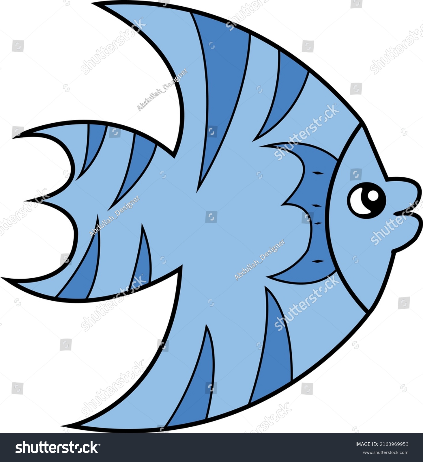 Cute Fish Character Vector Eps Image Stock Vector (Royalty Free ...