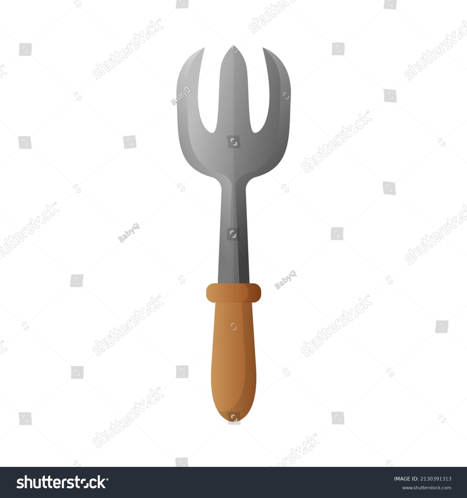 Cute Fork Cartoon Vector Illustration Isolated Stock Vector (Royalty ...