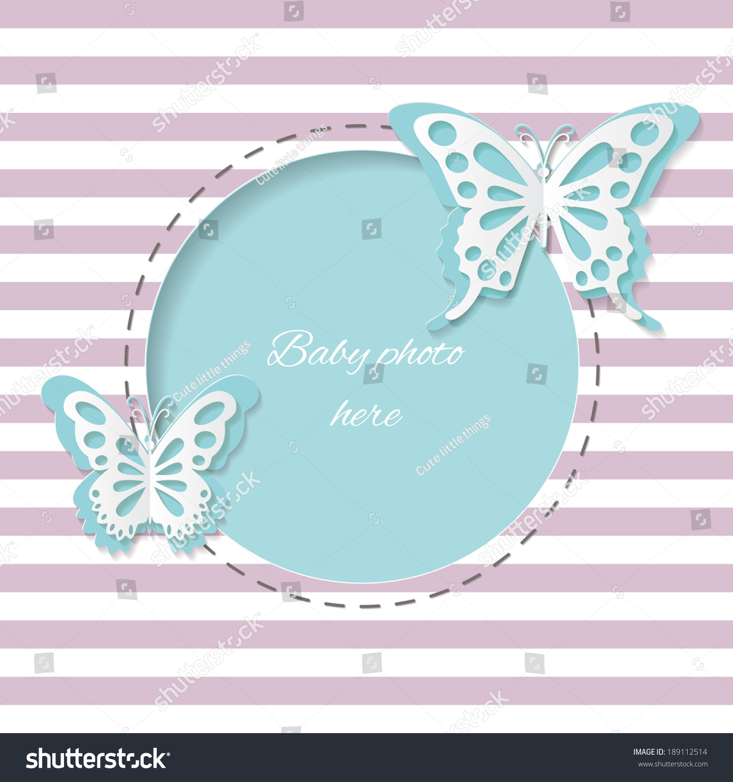 Cute Frame Babies Stock Vector (Royalty Free) 189112514 | Shutterstock
