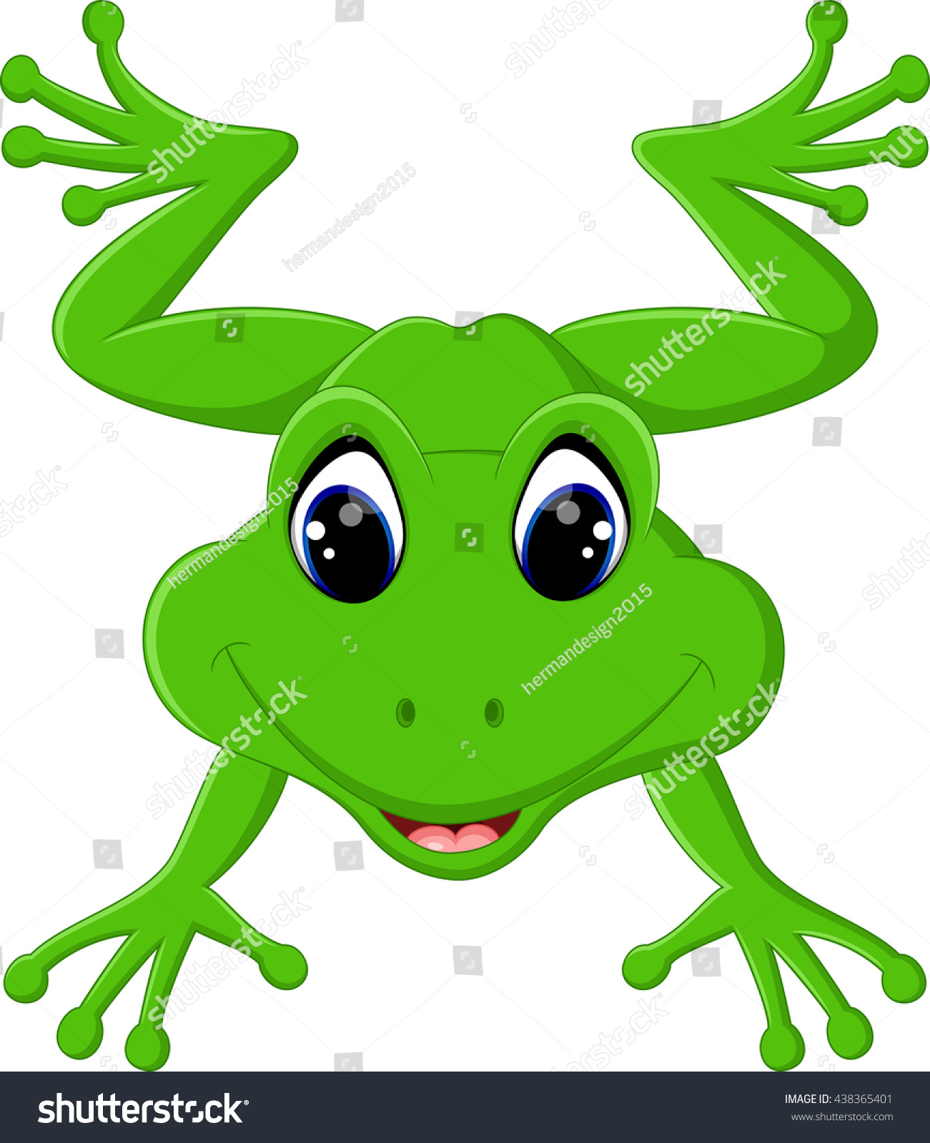 Cute Frog Cartoon Stock Vector (Royalty Free) 438365401 | Shutterstock