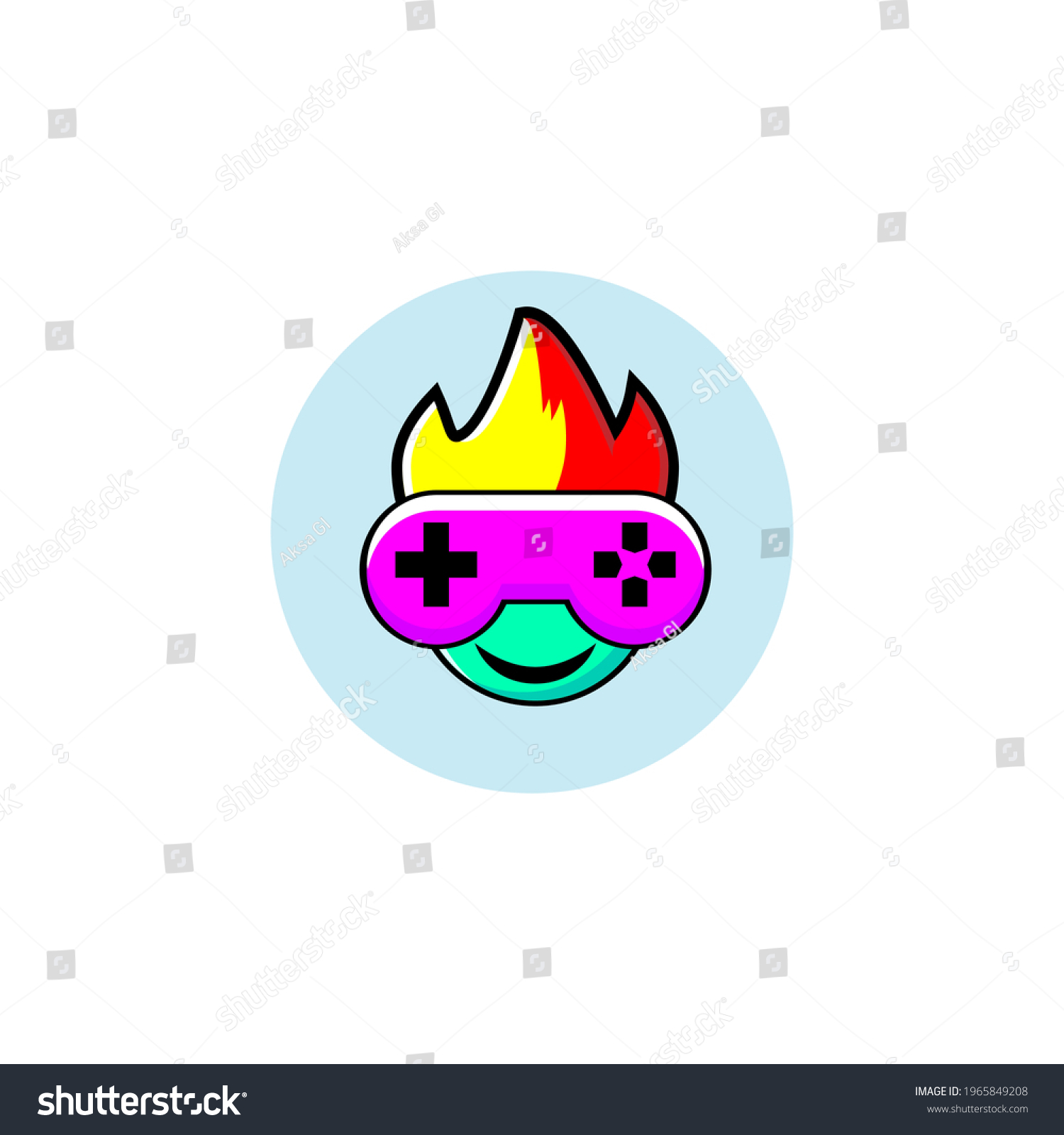 Cute Gamer Boy Vector Design Stock Vector (Royalty Free) 1965849208 ...