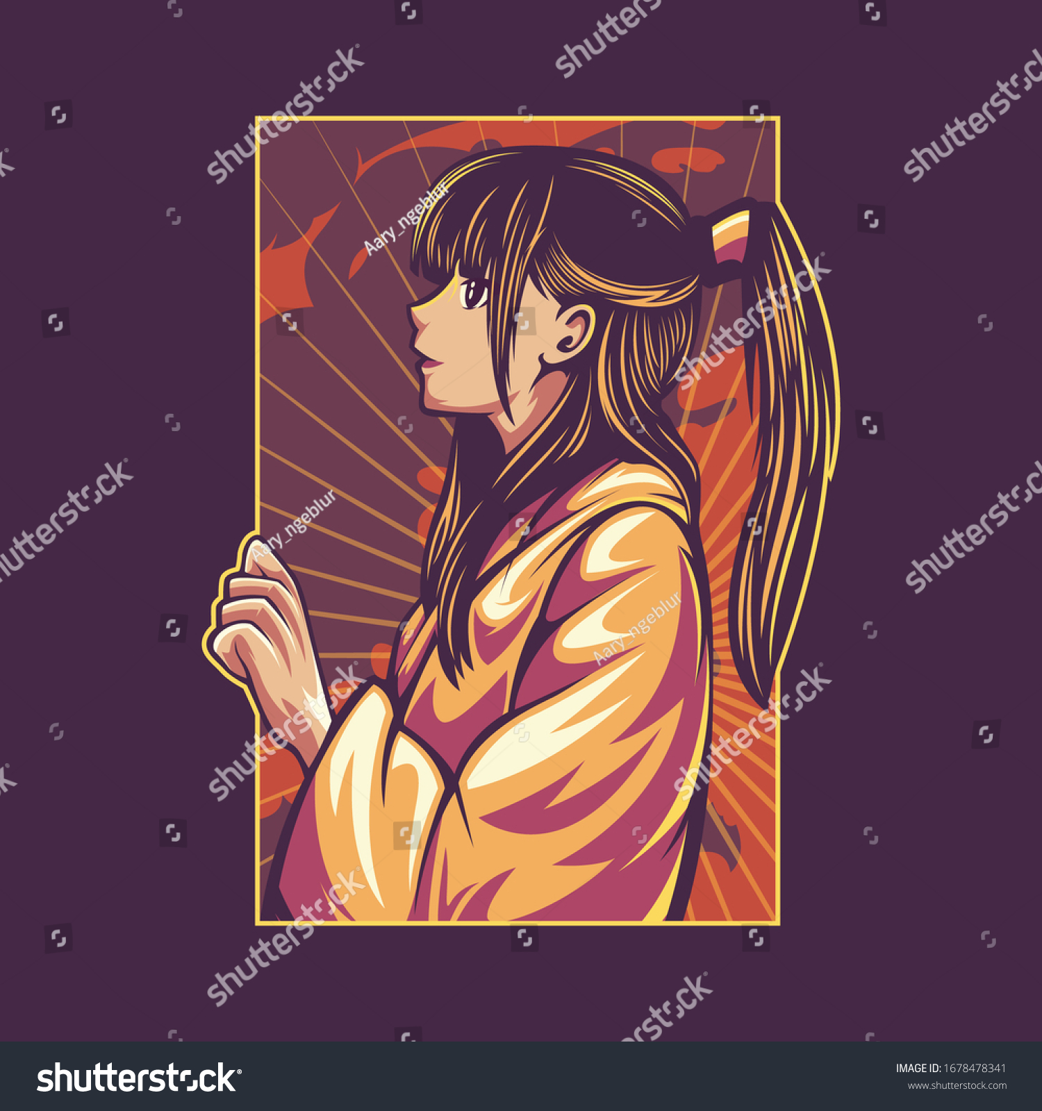 Cute Girl Logo Designs Vector Stock Vector (Royalty Free) 1678478341