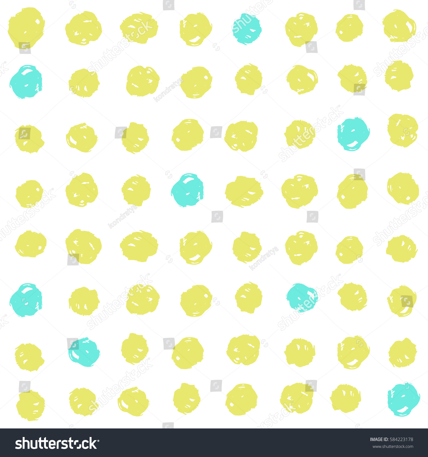 Cute Green Blue Dots Background Vector Stock Vector (Royalty Free ...