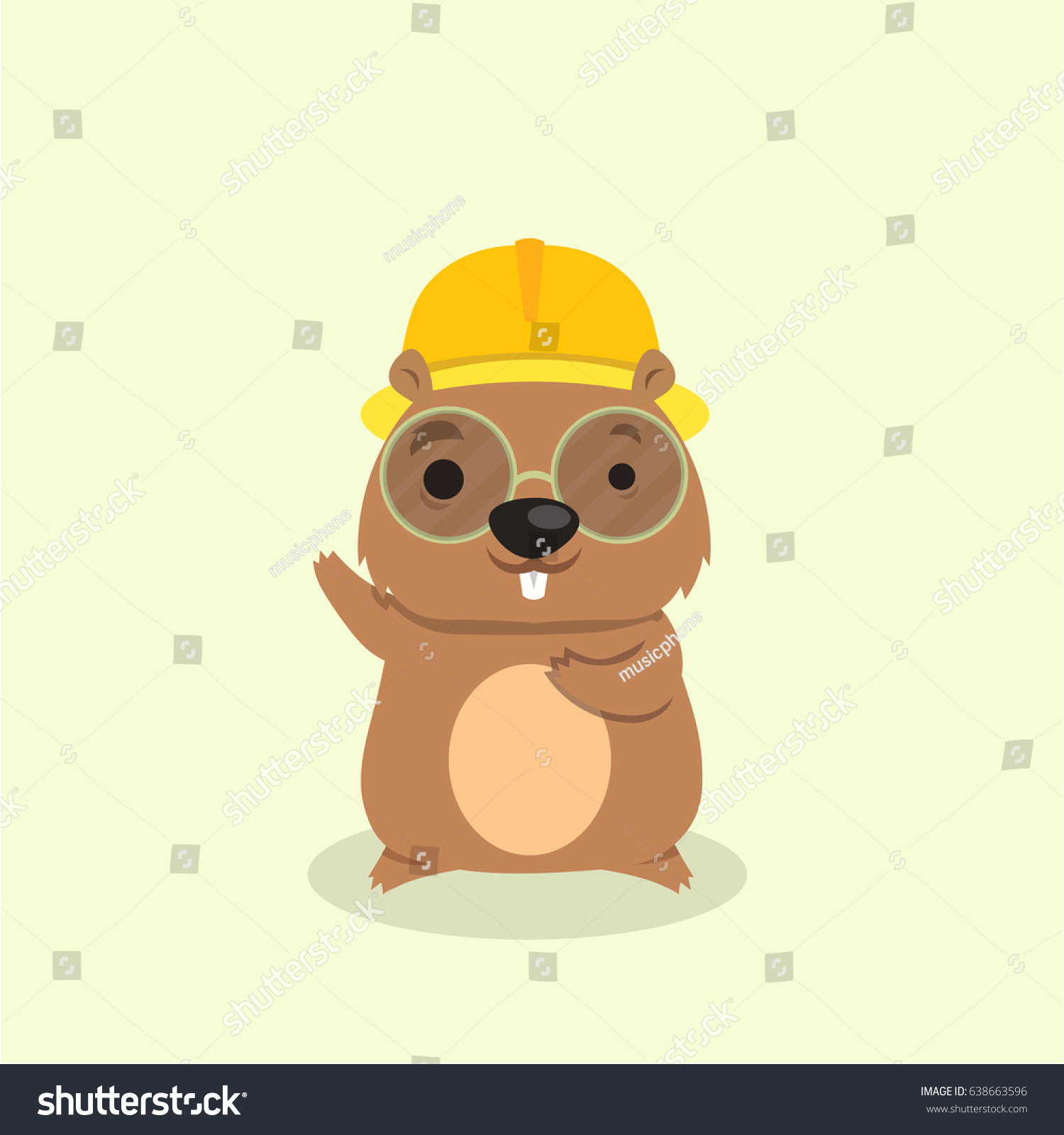 Happy Cartoon Mole