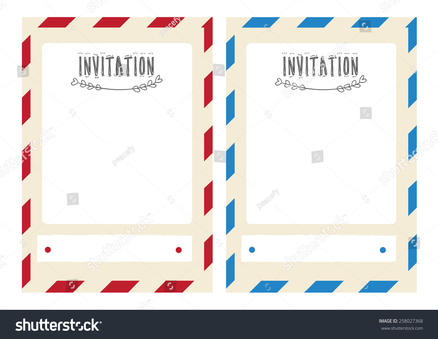 Cute Invitation Card Stock Vector (Royalty Free) 258027368 | Shutterstock