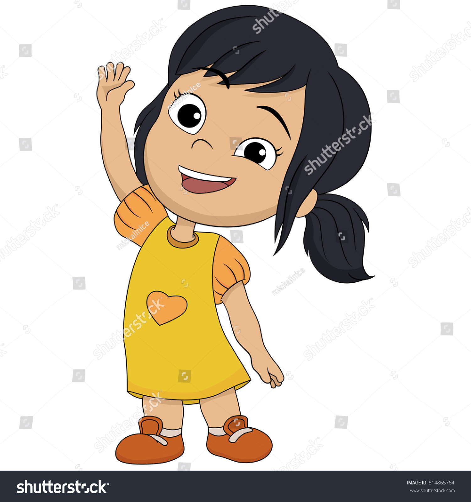 Cute Kid Welcomevector Illustration Stock Vector (Royalty Free) 514865764