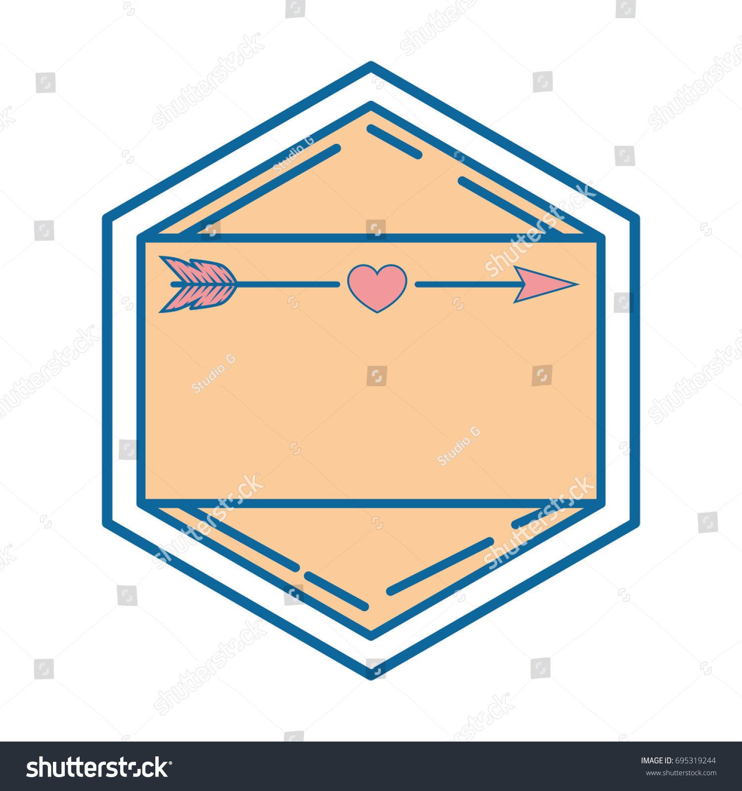 Cute Label Banner Stock Vector (Royalty Free) 695319244 | Shutterstock
