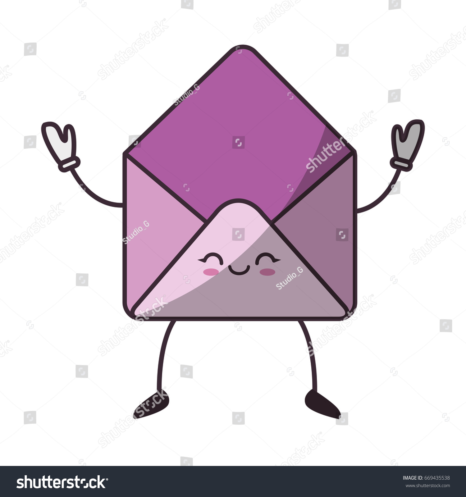 Cute Letter Cartoon Stock Vector (Royalty Free) 669435538 | Shutterstock