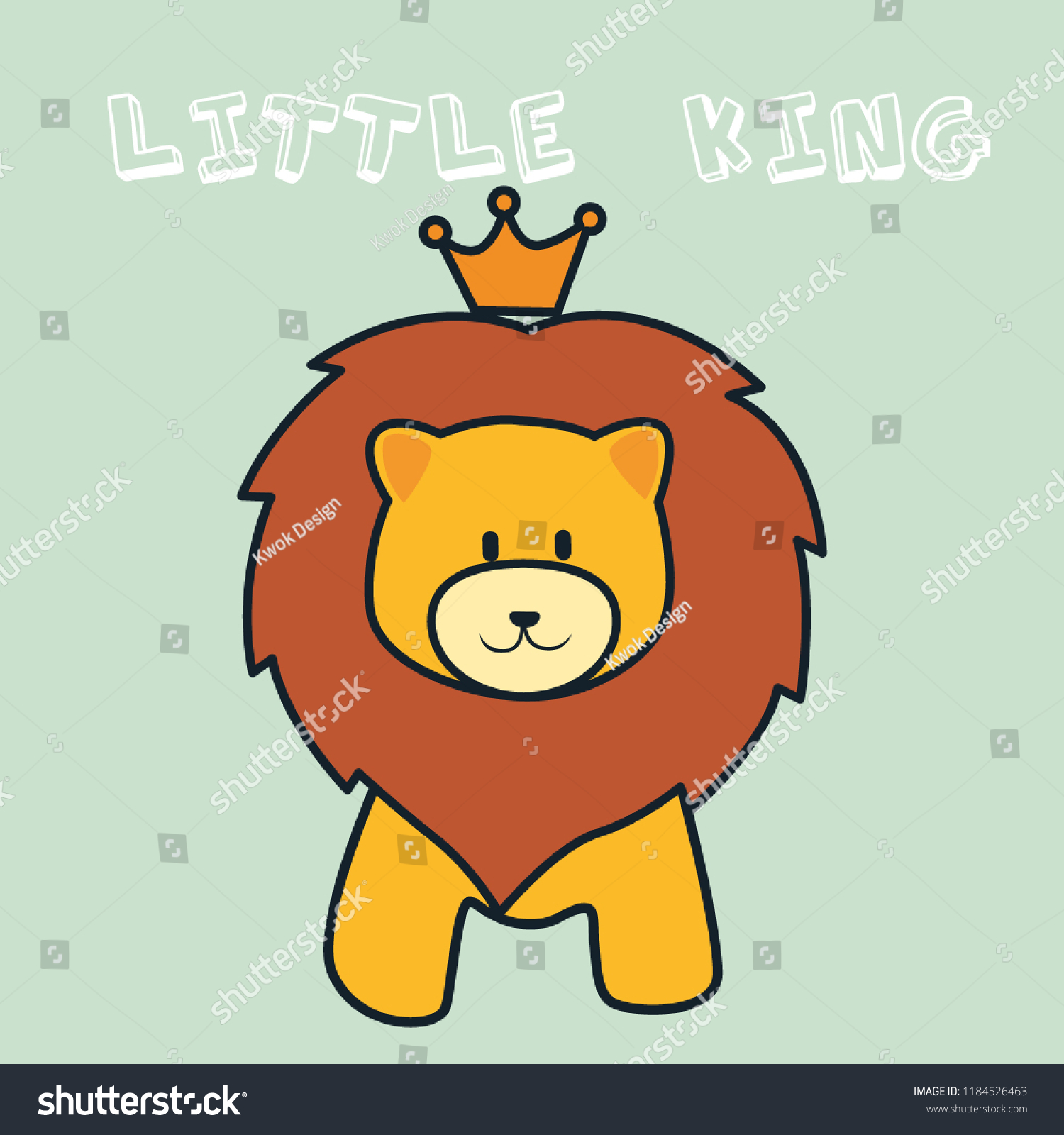 Cute Lion Doodle Vector Ilustrasion Stock Vector (Royalty Free ...