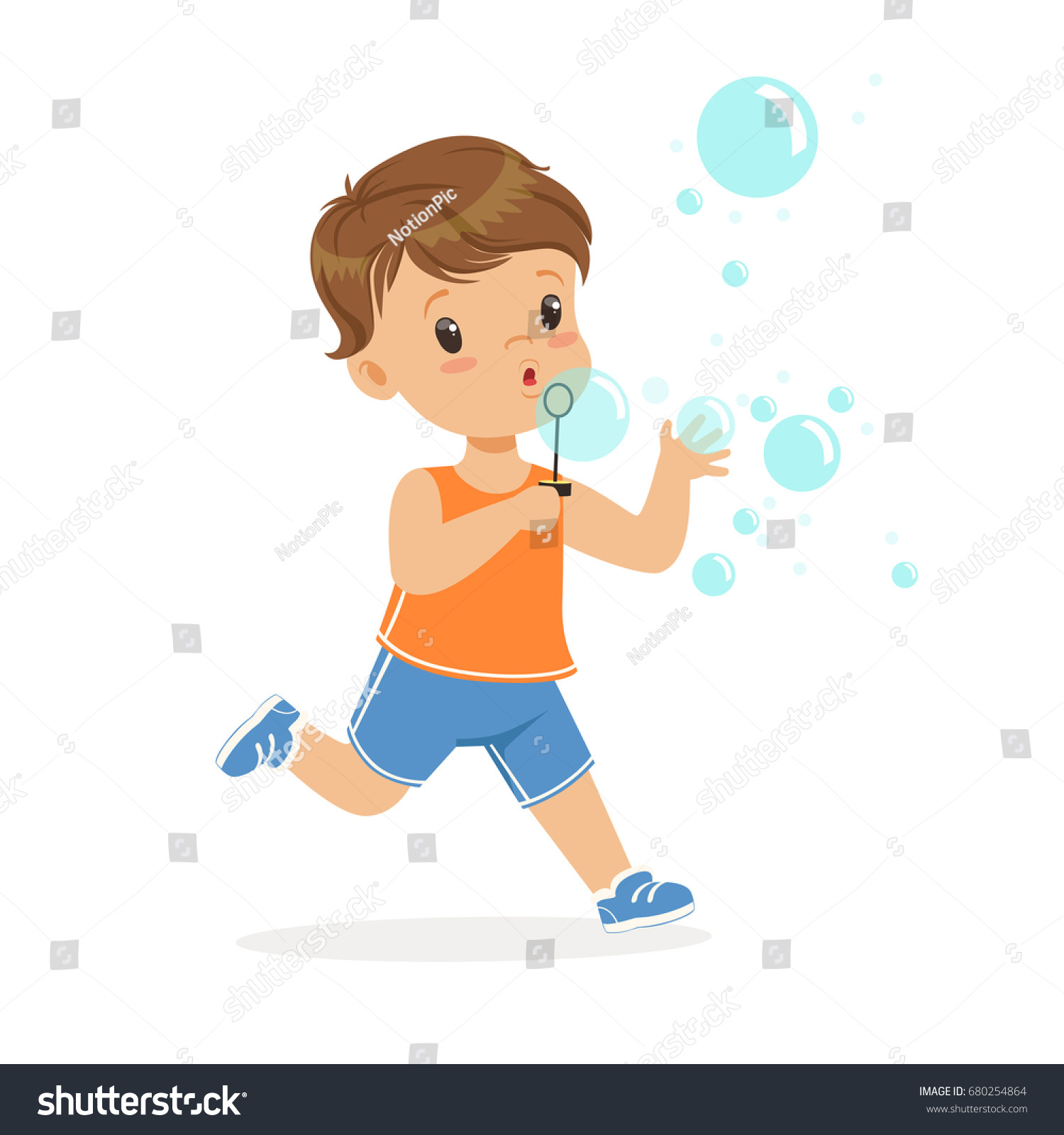 1,207 Kids blowing bubbles cartoon Images, Stock Photos & Vectors ...