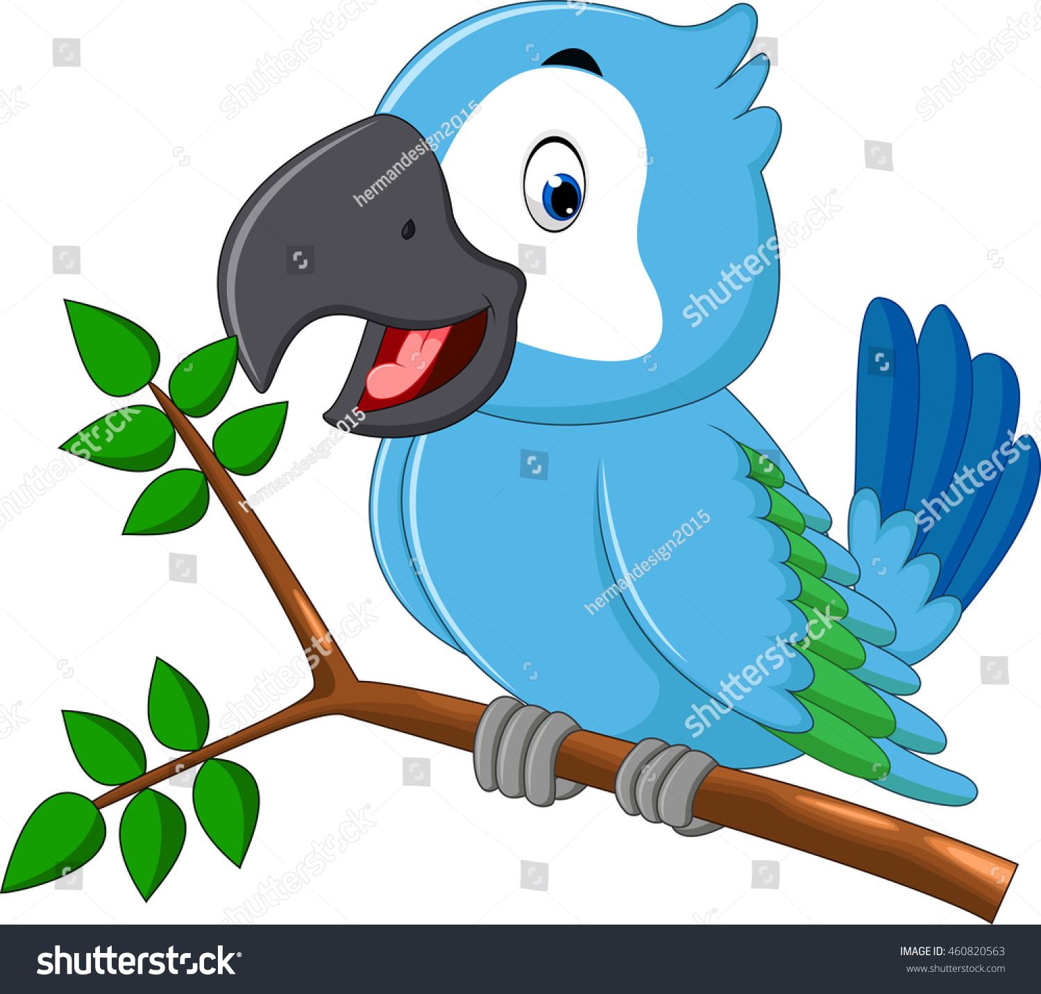 Cute Macaw Cartoon Stock Vector (Royalty Free) 460820563 | Shutterstock